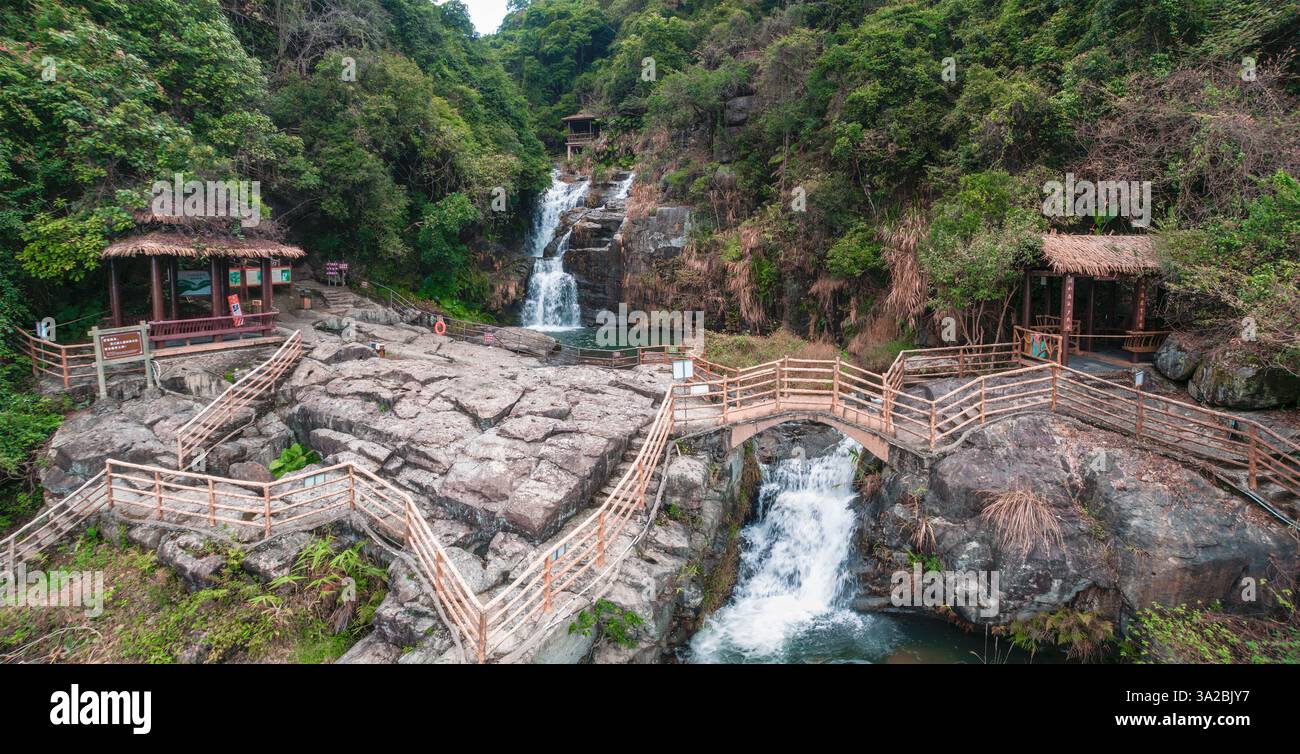 Huangmanshai Waterfall Scenic Area, Jieyang City, Guangdong Province, China Stock Photo - Alamy