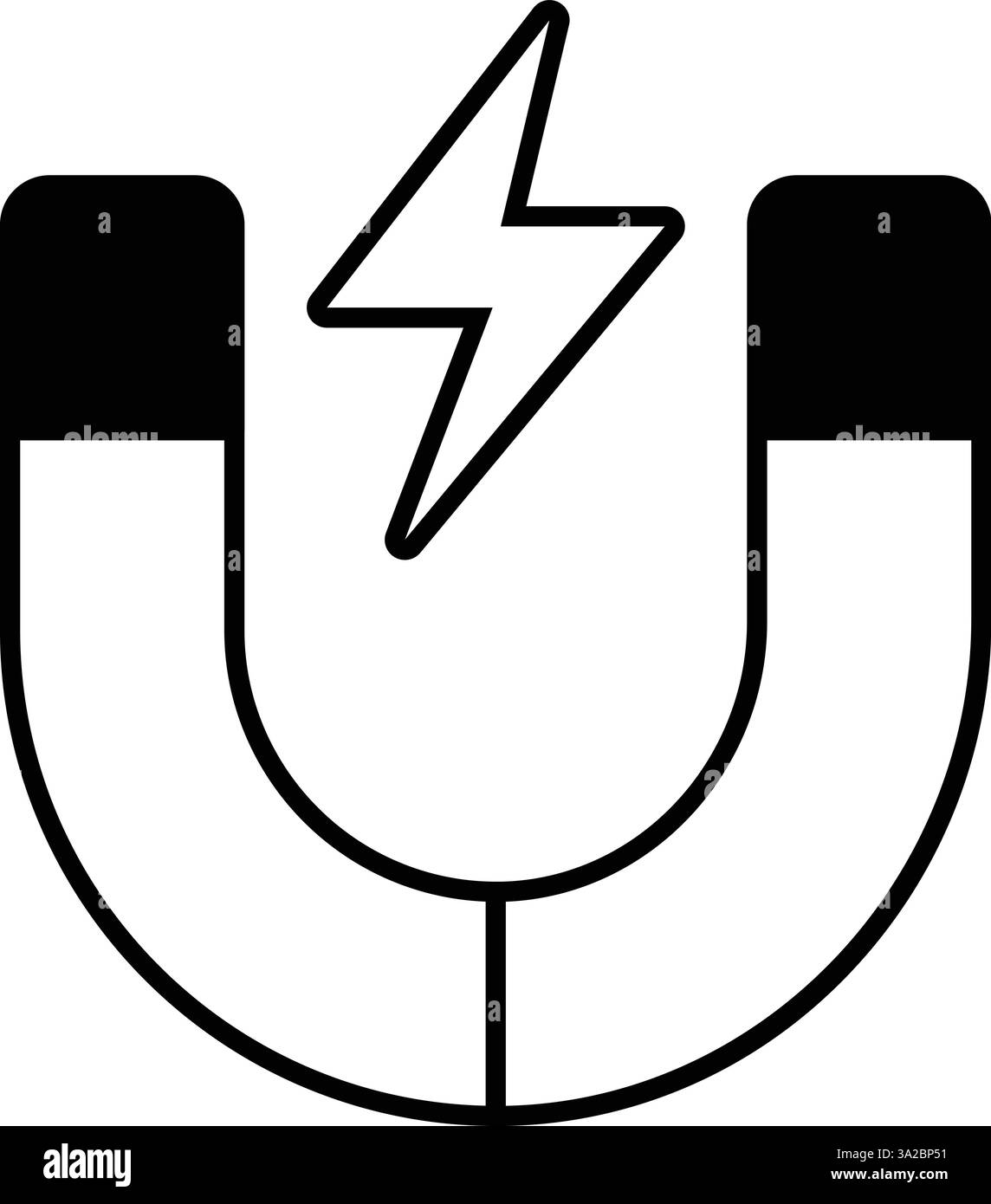 Lightning magnet Stock Vector Images - Alamy