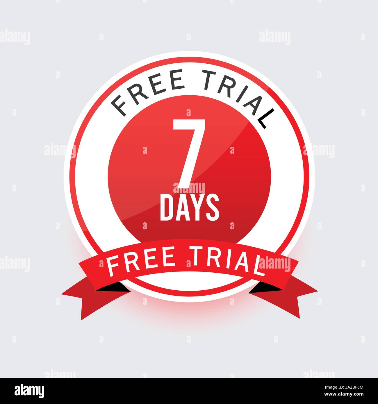 Seven Days Trial Unique Vector Design Stock Vector Image & Art - Alamy