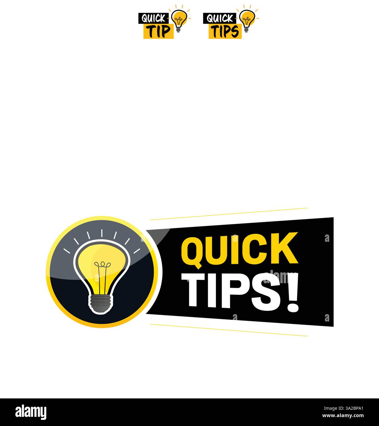 quick tips vector design Stock Vector Image & Art - Alamy