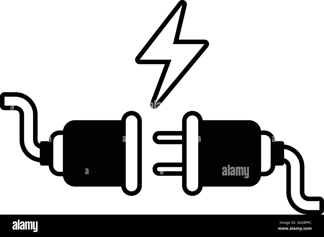 A drawing of a plug in line art style Stock Vector Image & Art - Alamy