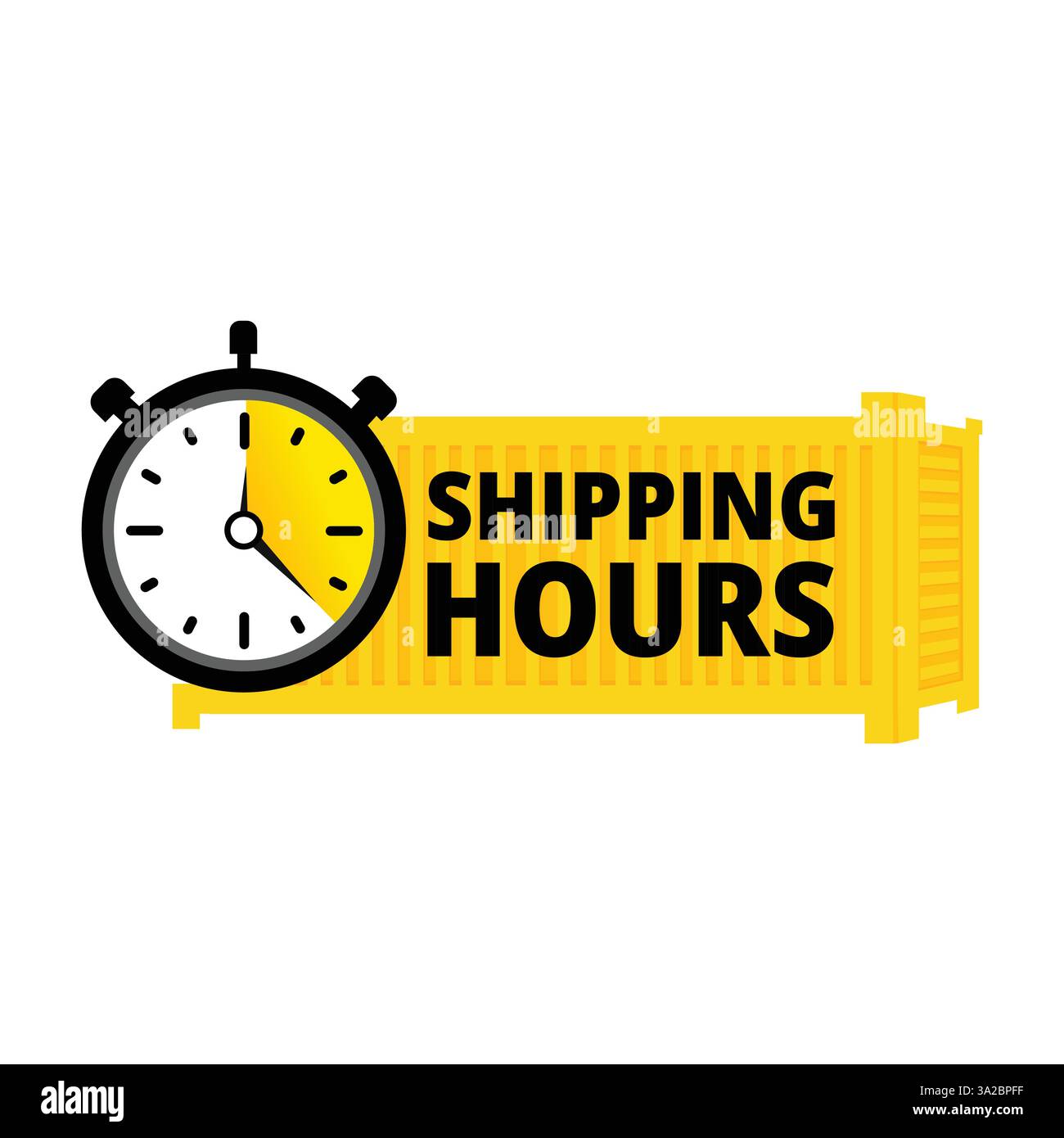 Maximize Efficiency with Accurate Shipping Hours Stock Vector Image ...