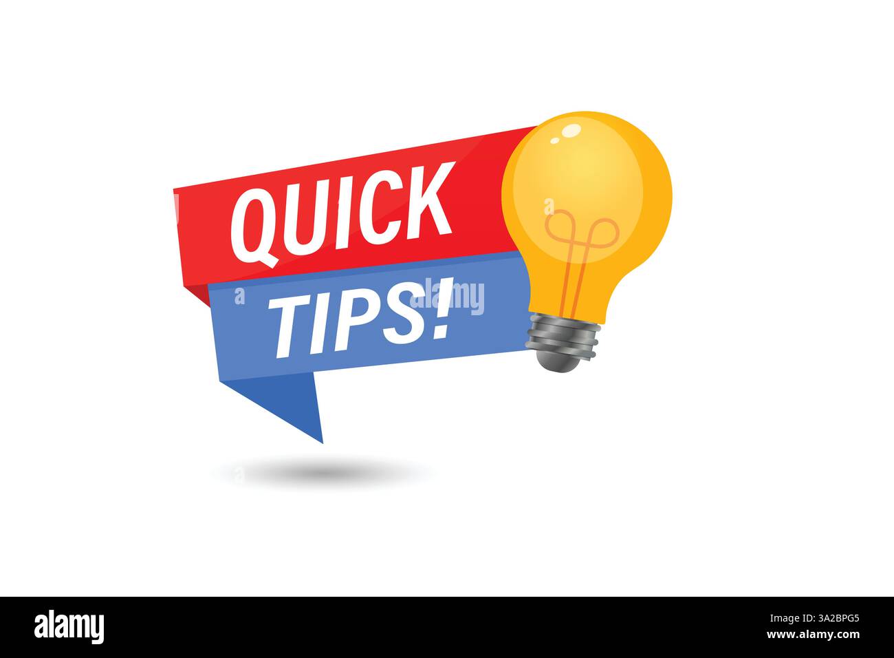 quick tips realistic vector Stock Vector Image & Art - Alamy