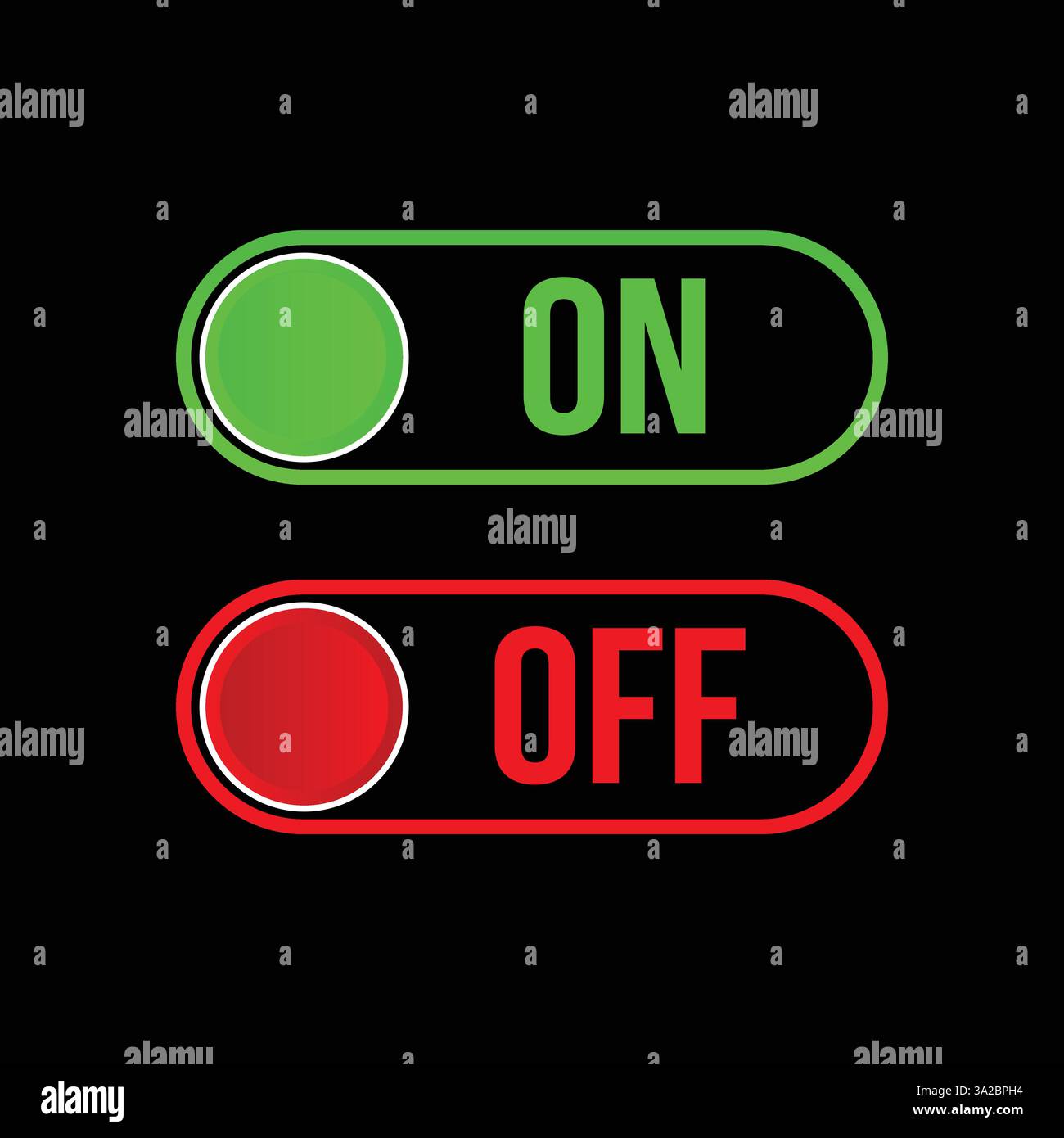 Master Control: The Essential Guide to On/Off Buttons Stock Vector ...
