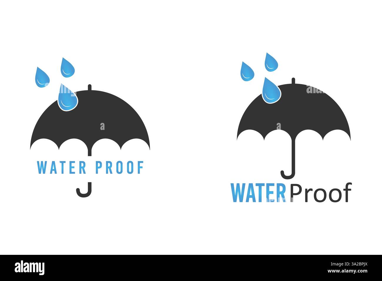 waterproof vector with umbrella Stock Vector Image & Art - Alamy