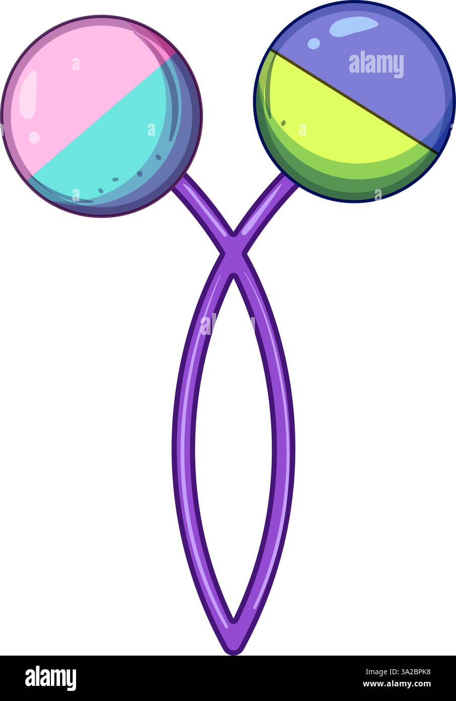 soft baby rattle cartoon vector illustration Stock Vector Image & Art ...
