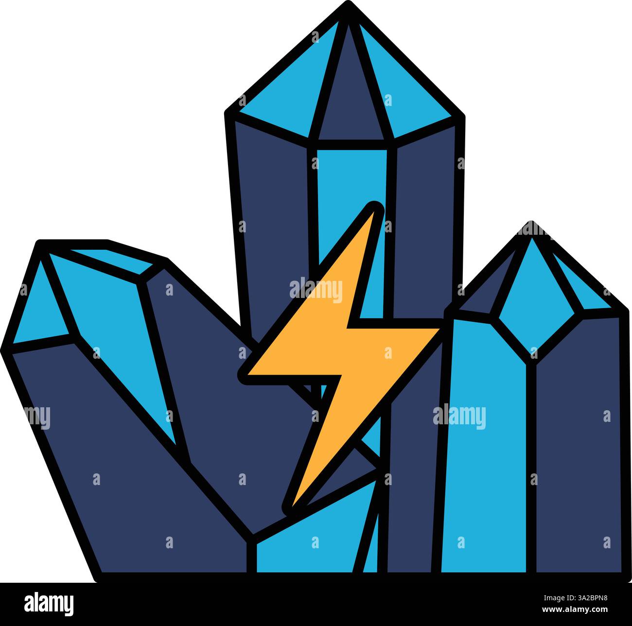 Crystal structure image Stock Vector Images - Alamy