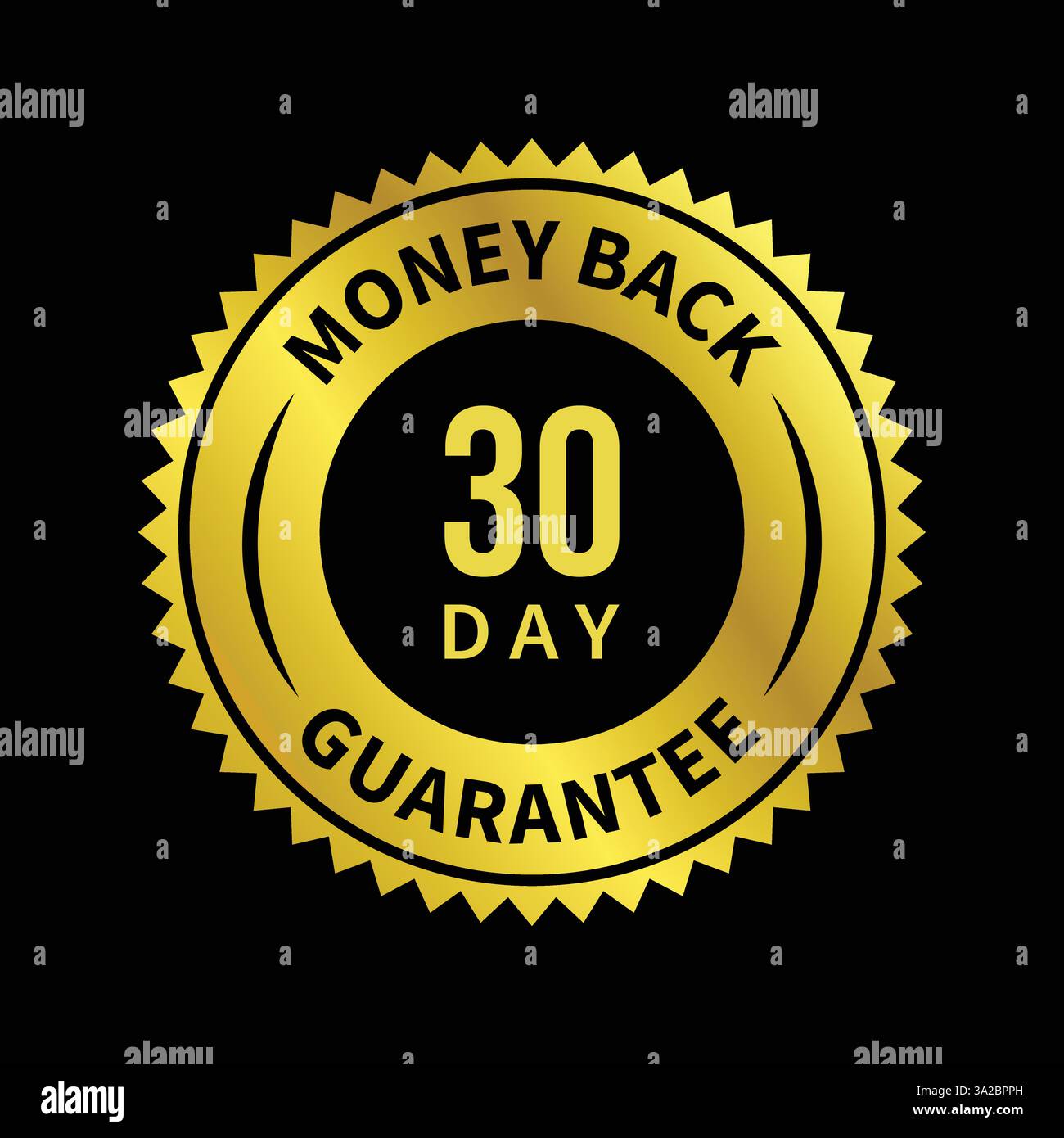 30 day money back guarantee design Stock Vector Image & Art - Alamy