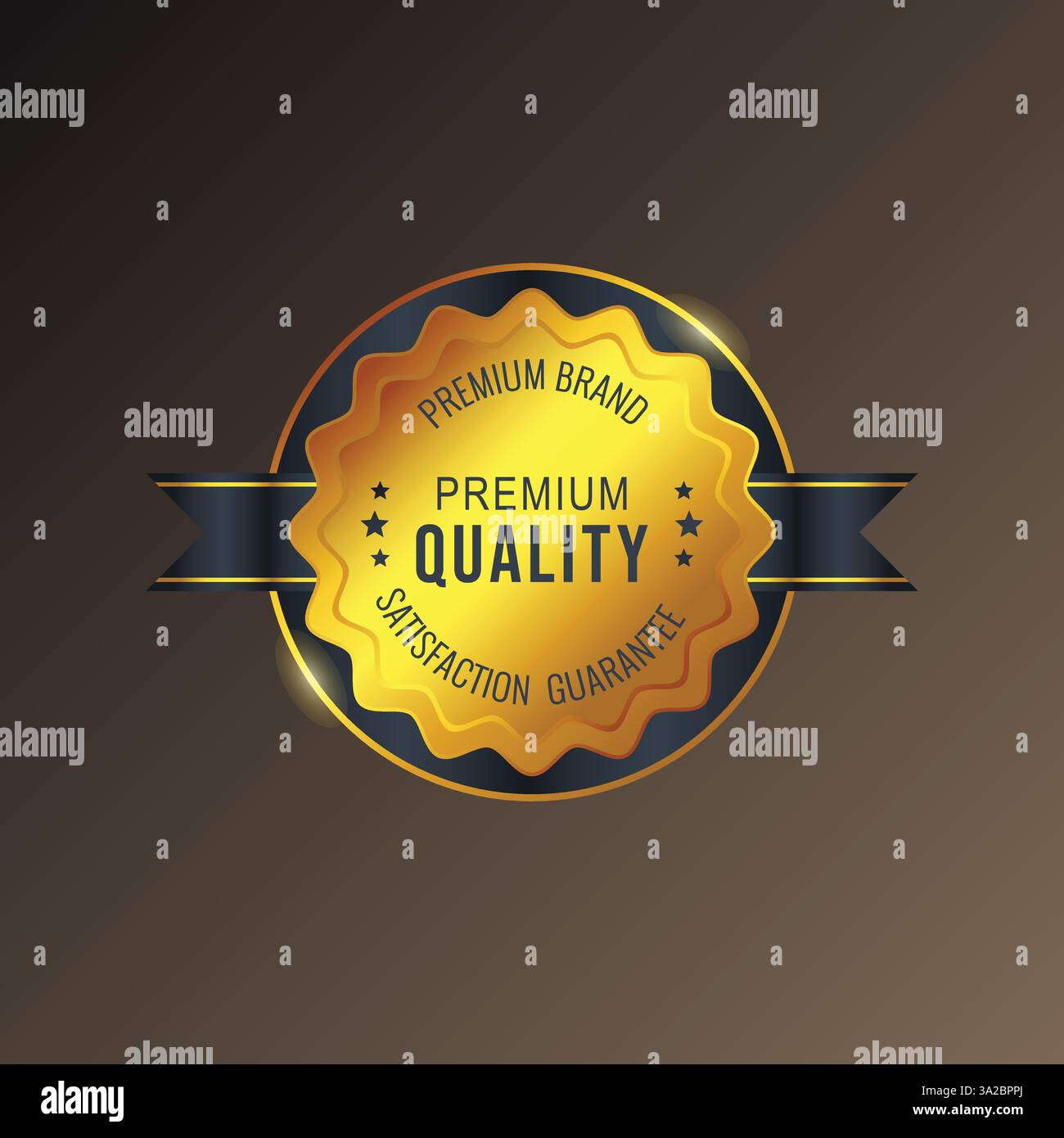 Vector premium quality golden stickers design Stock Vector Image & Art ...