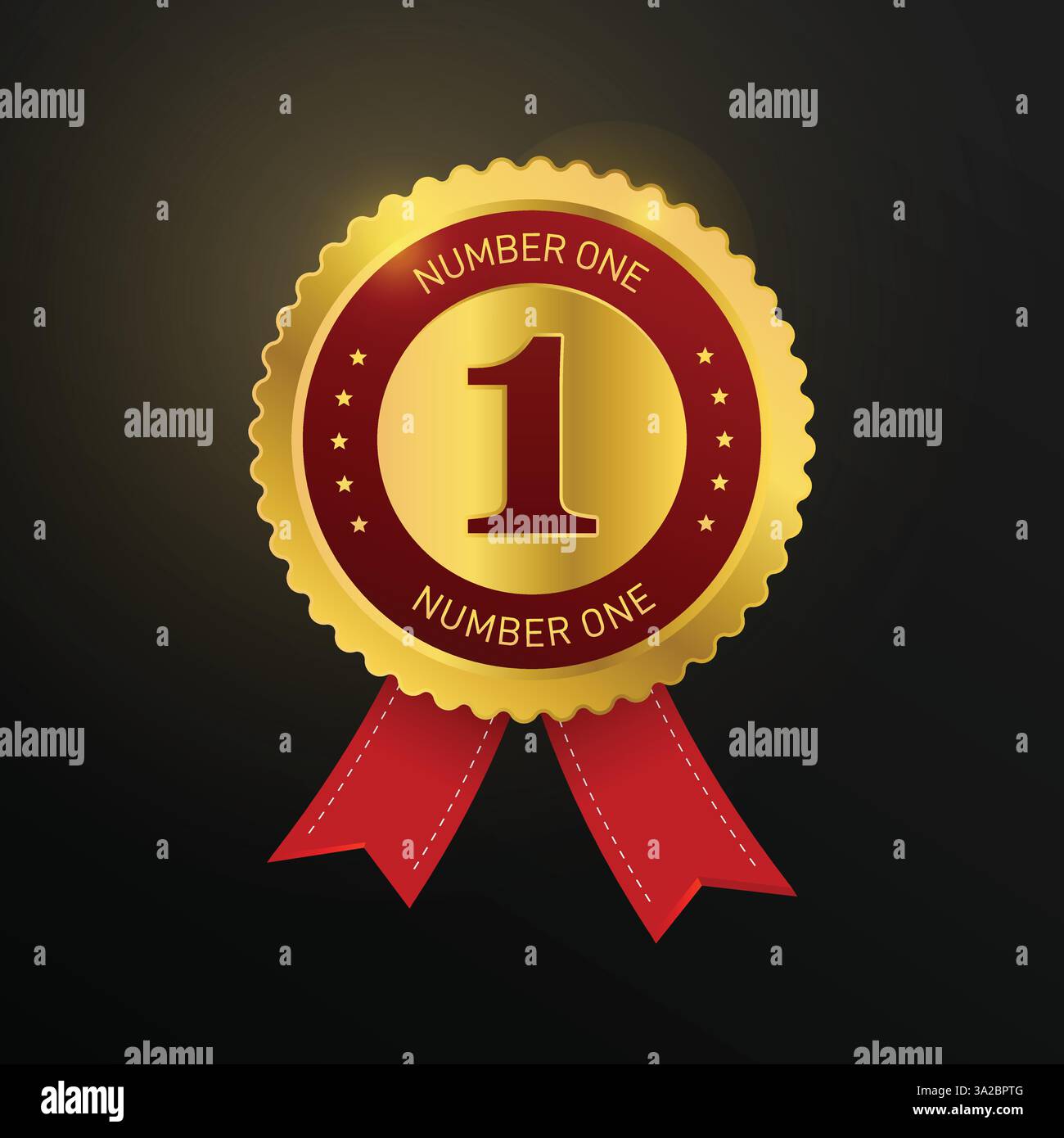 vector number one winner golden and black background Stock Vector Image ...