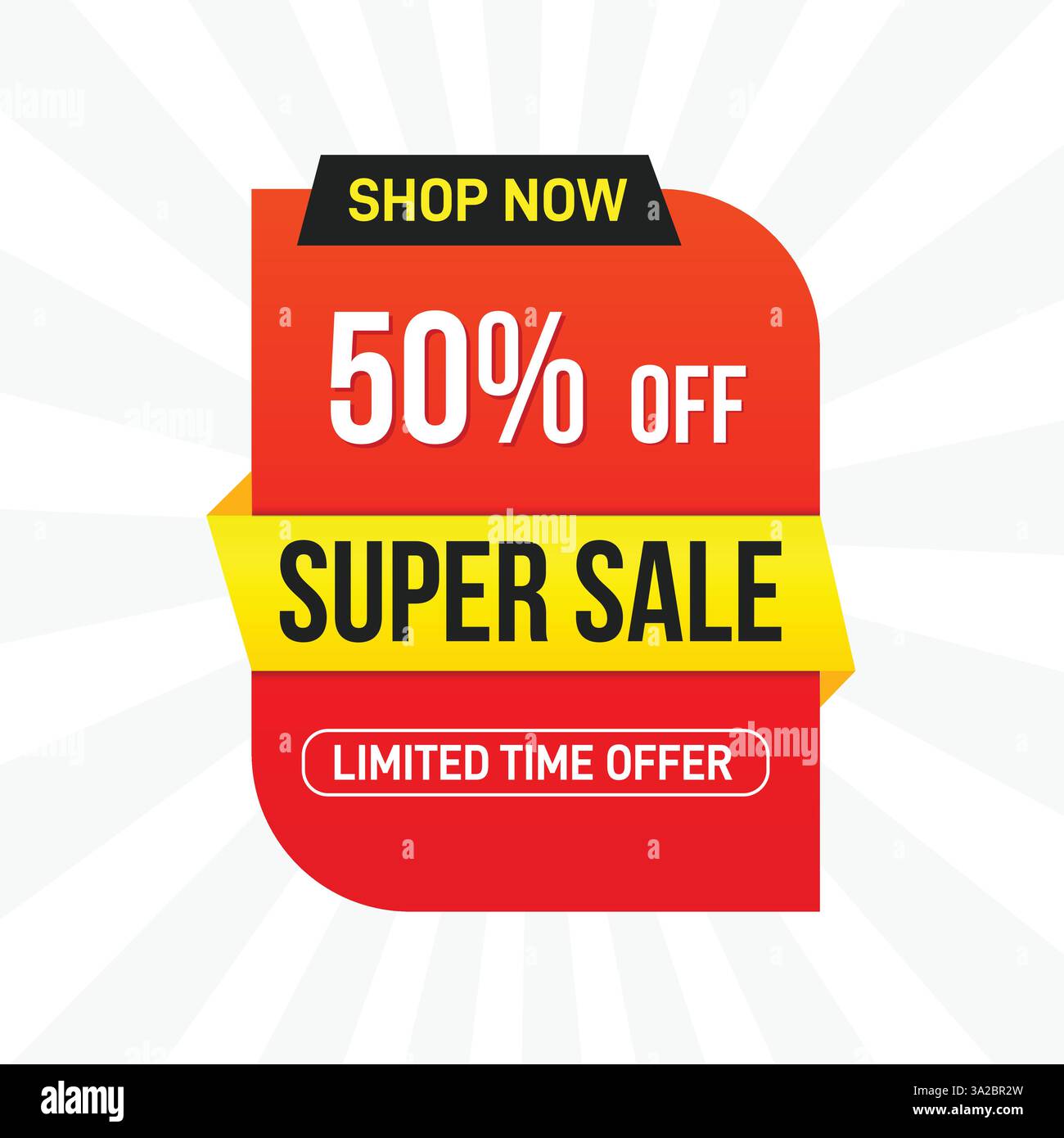 Super sale half discount Stock Vector Images - Alamy