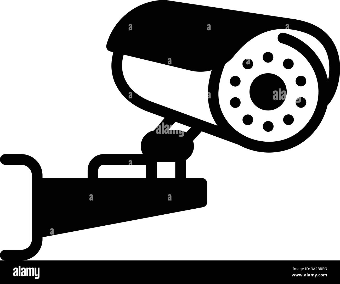 Security camera observation sign Black and White Stock Photos & Images ...