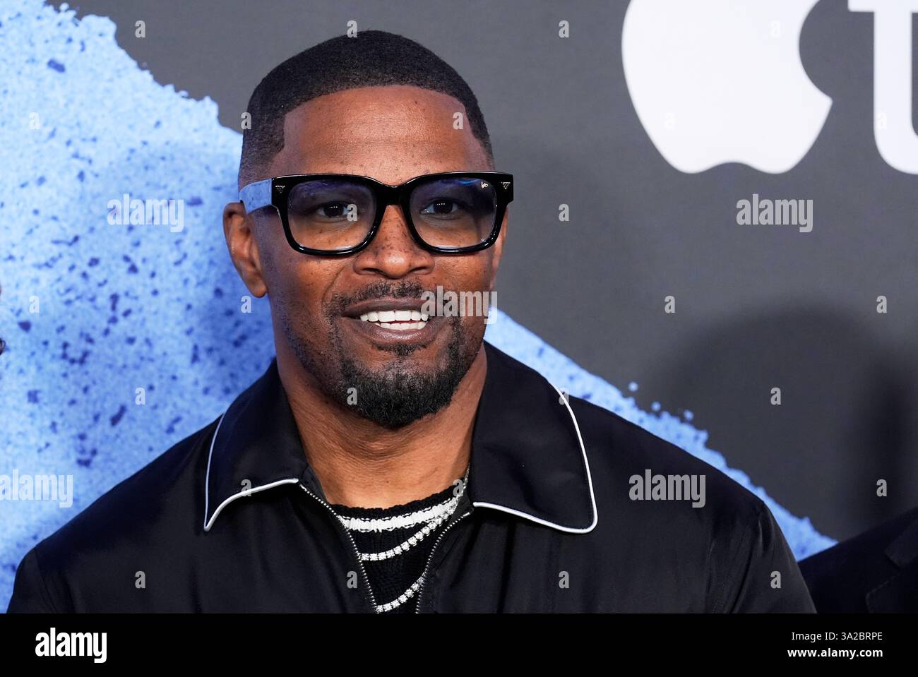 Jamie Foxx poses at the premiere of the film "Number One on the Call ...