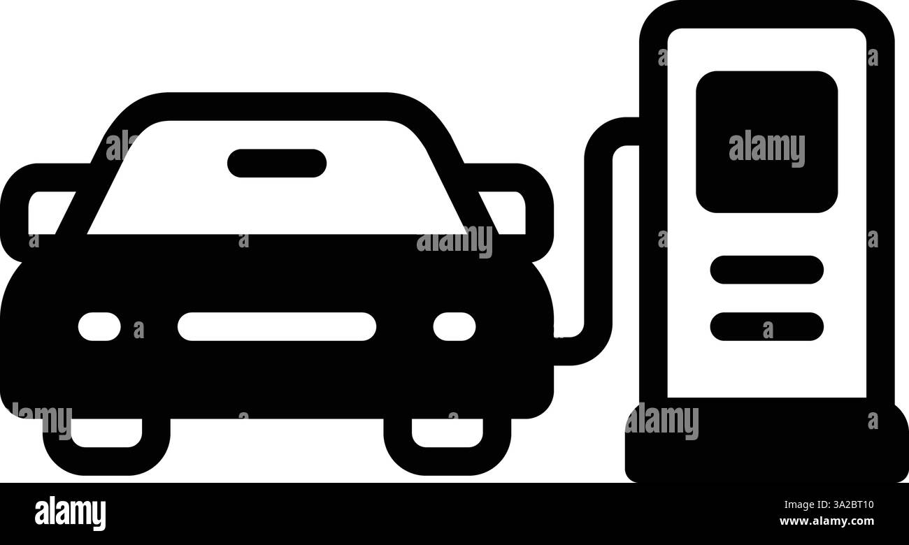 Refuel the car Black and White Stock Photos & Images - Alamy