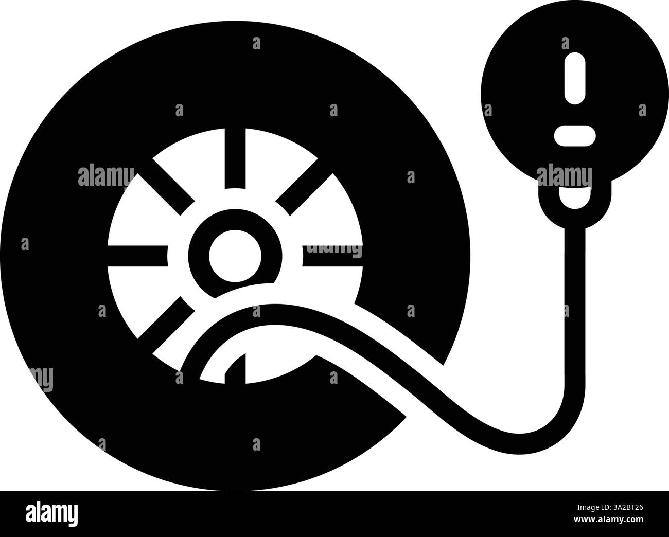 Icon for inflate tire, inflate Stock Vector Image & Art - Alamy