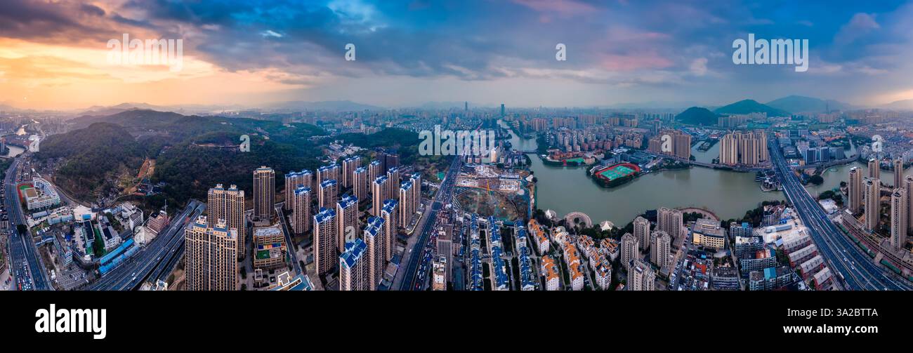 Cityscape of Wenzhou, Zhejiang Province, China Stock Photo - Alamy