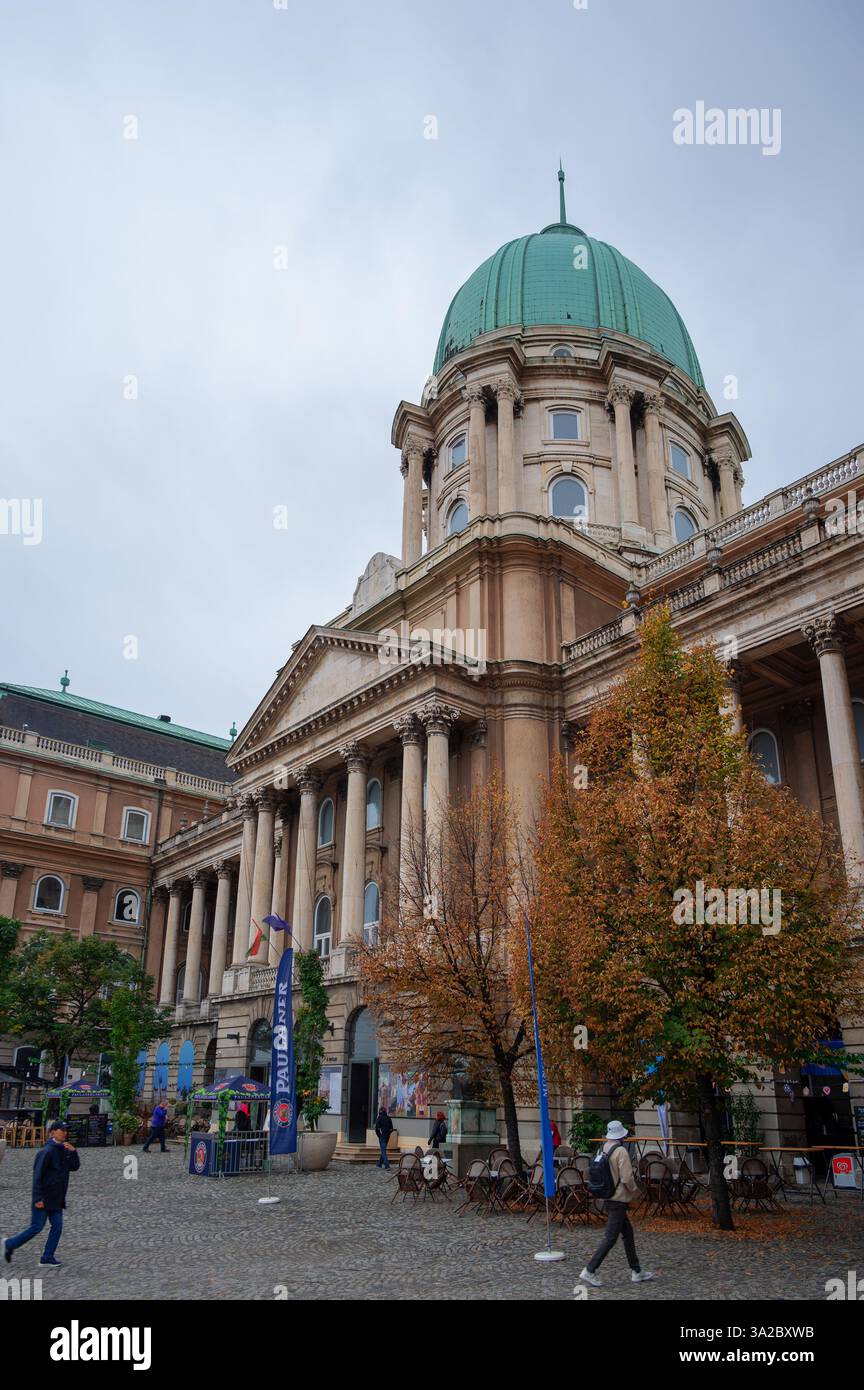 View of the Buda Castle, the historical castle and palace complex of ...