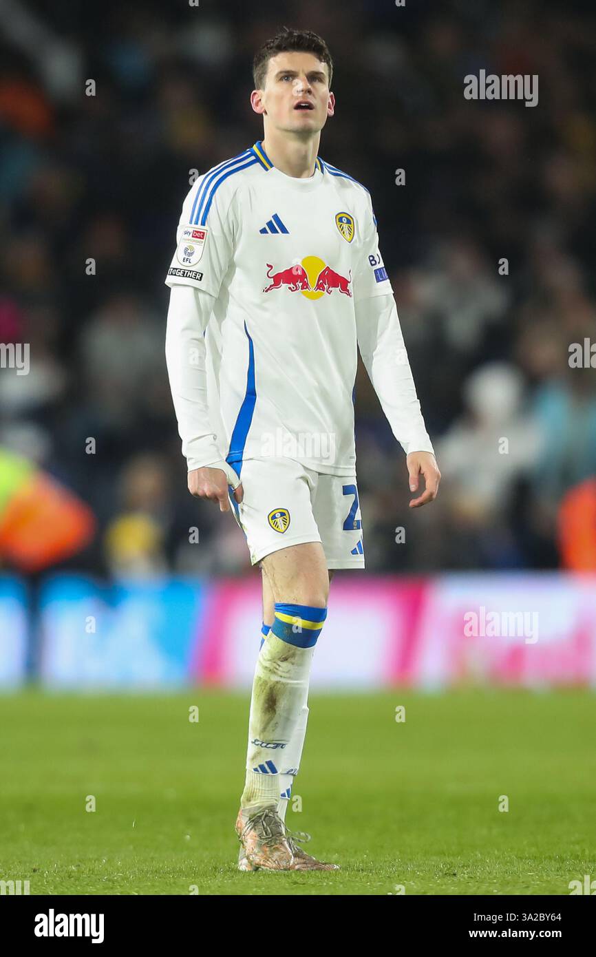 Leeds, UK. 12th Mar, 2025. Sam Byram of Leeds United during the Leeds ...