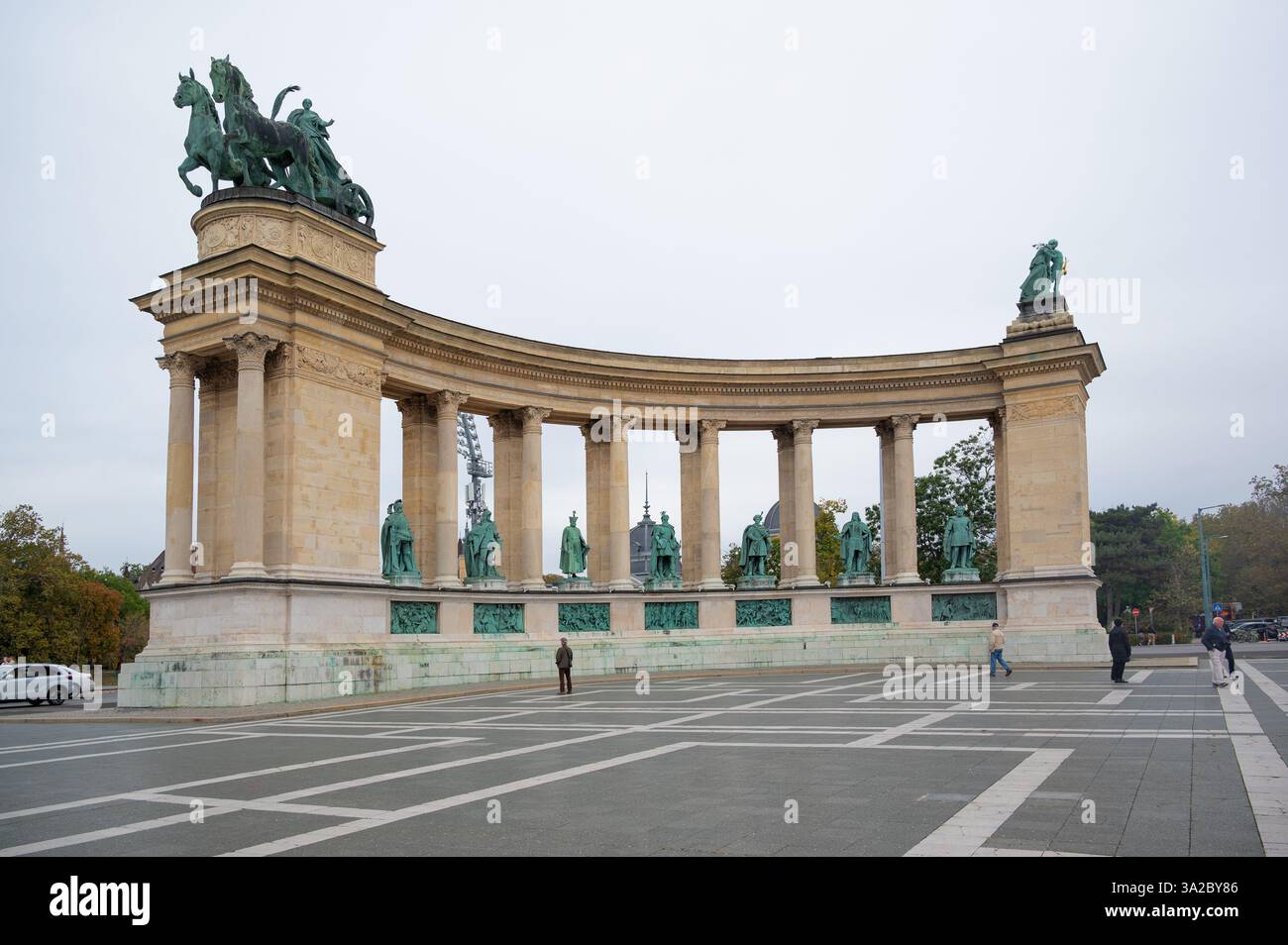 Heroes Square is one of the major squares in Budapest, Hungary, with its iconic Millennium ...
