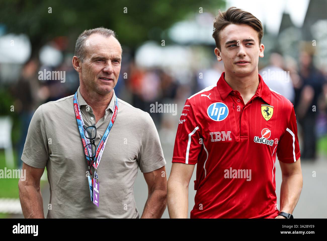 MELBOURNE, AUSTRALIA - MARCH 13: Rickard Rydell of Sweden and Dino ...