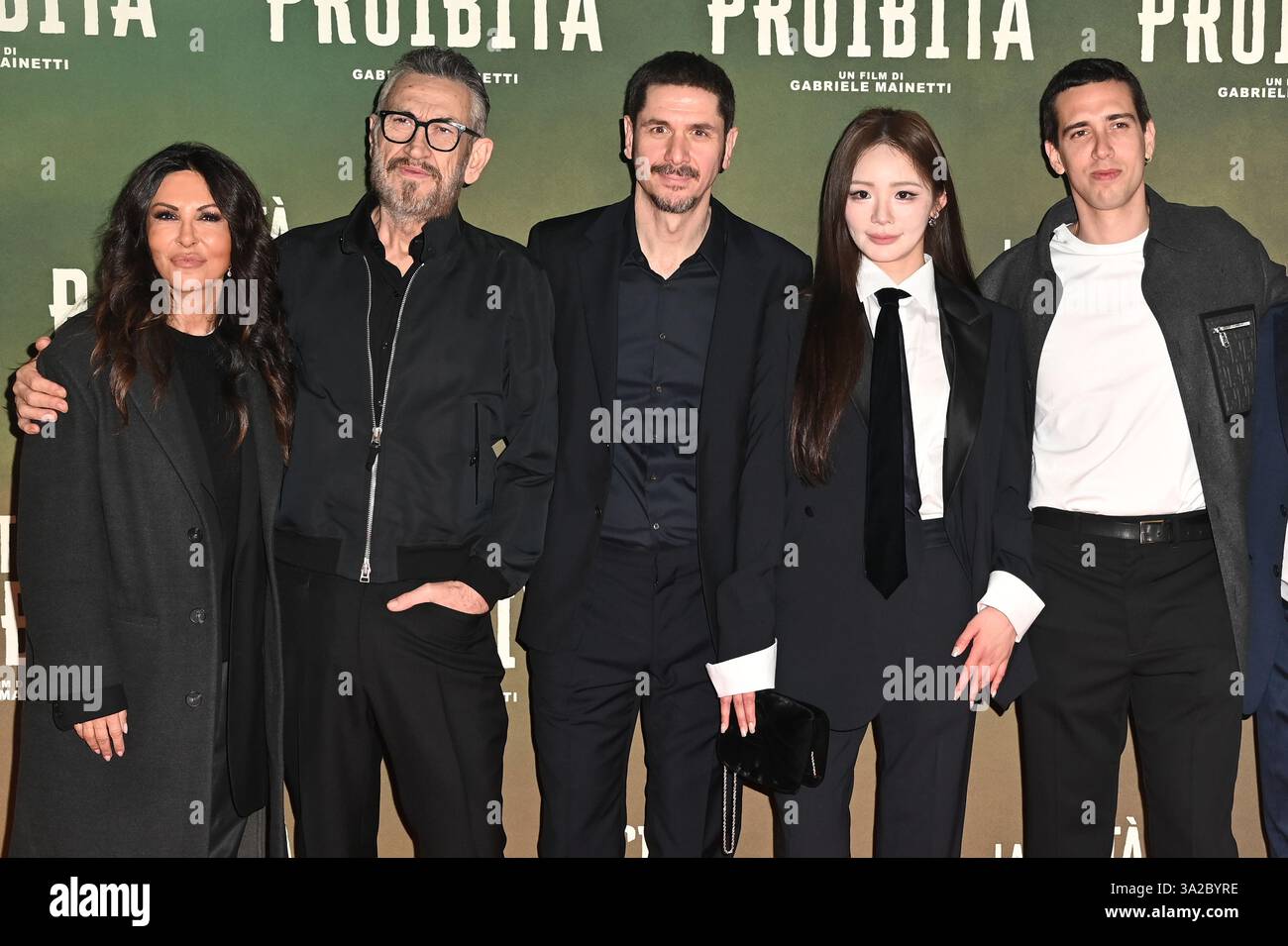 Italy. 12th Mar, 2025. Sabrina Ferilli, Marco Giallini, Gabriele ...