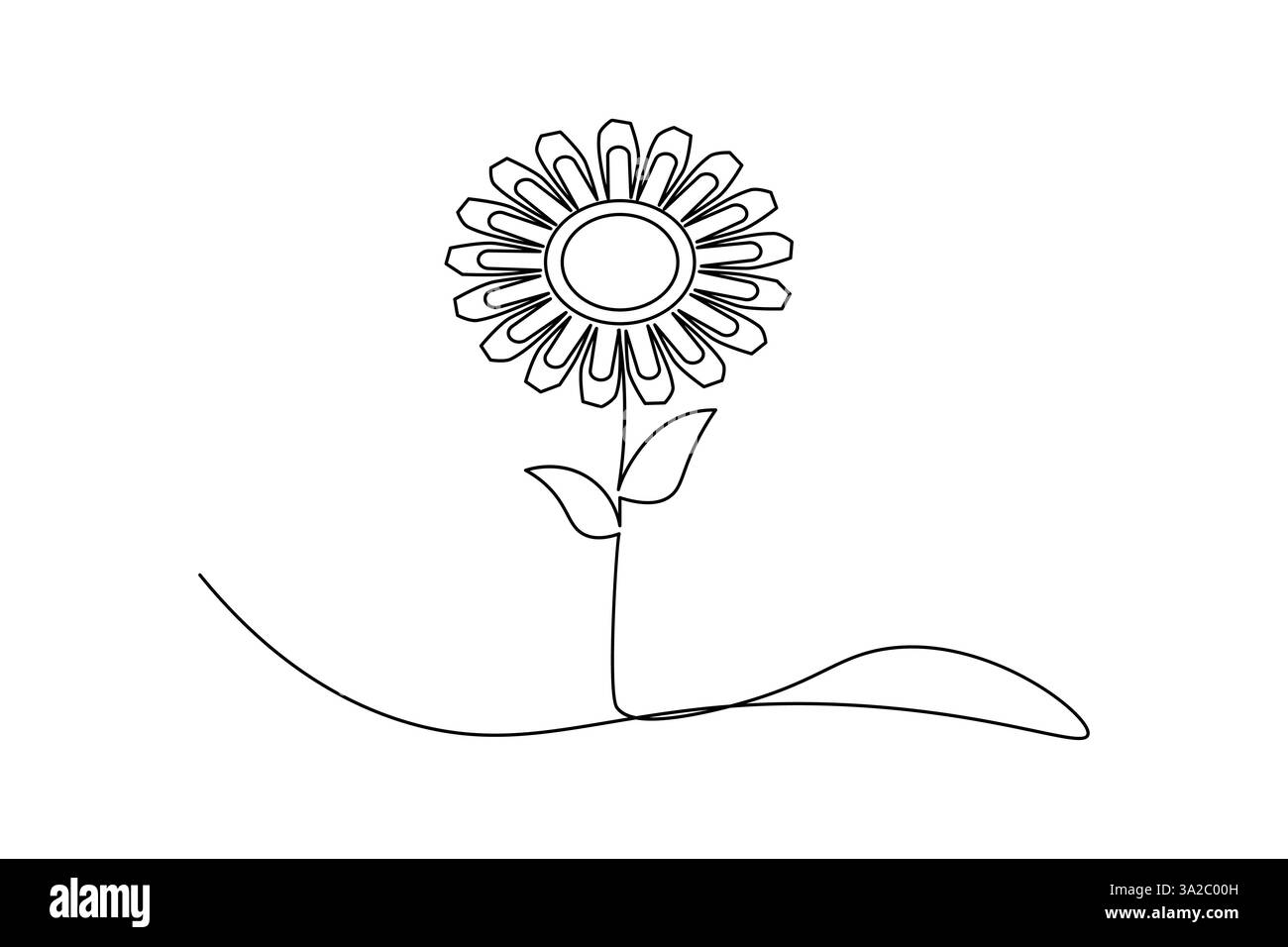 Sunflower drawing hi-res stock photography and images - Alamy