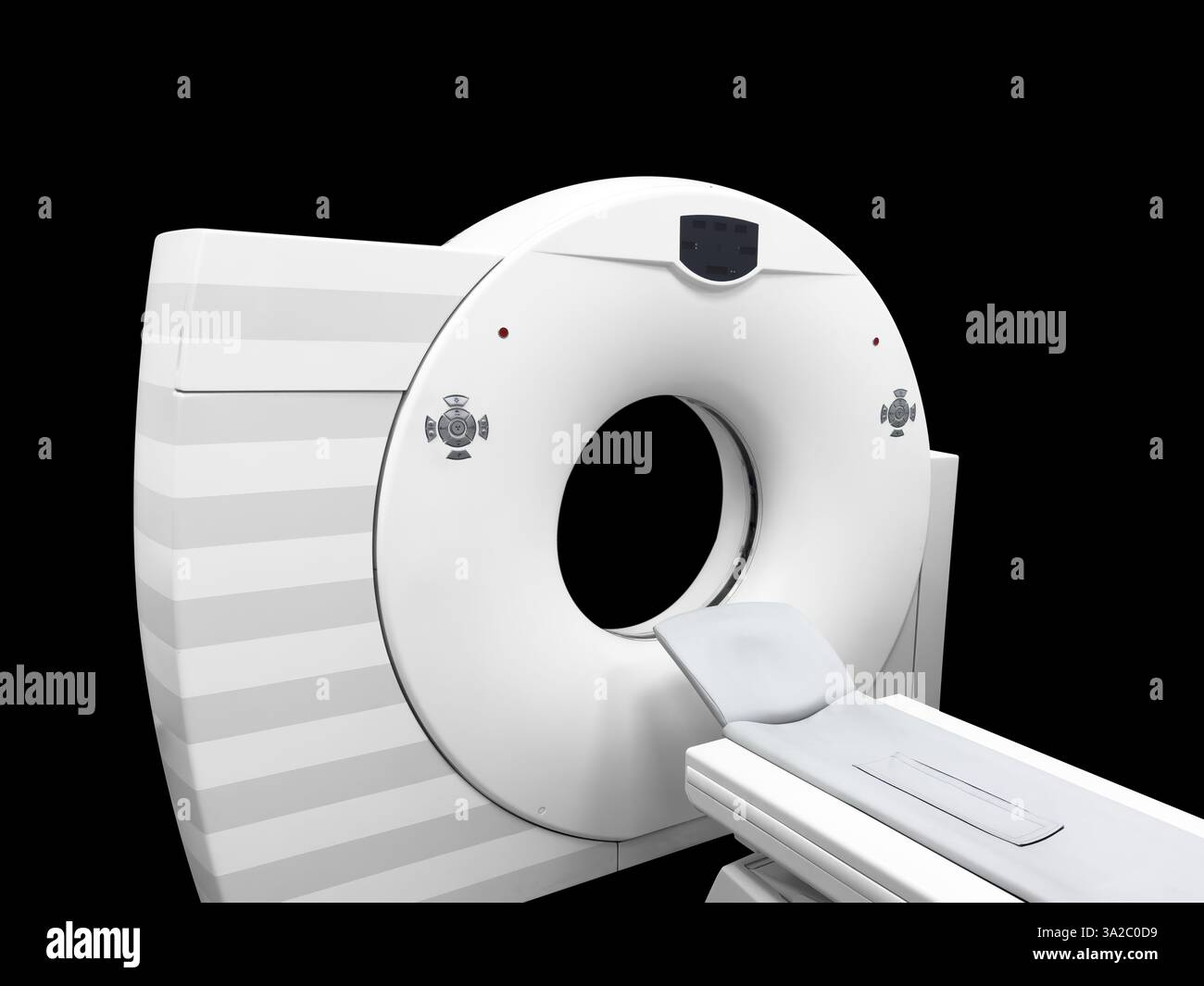 CT Scan( Computer Tomography ) isolated on black background. Multi ...