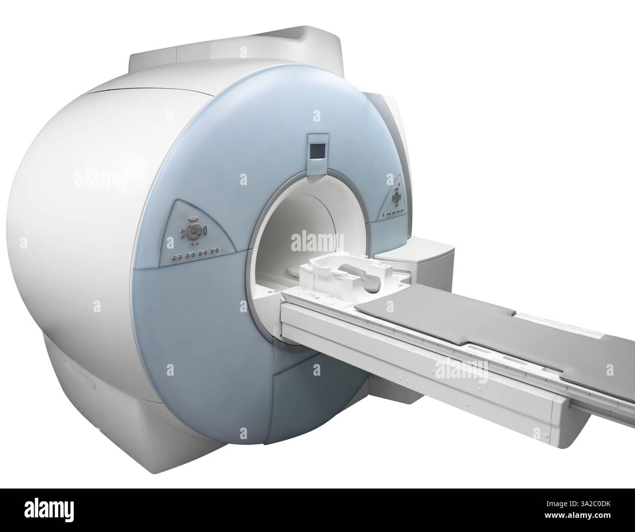 MRI Scanner - Magnetic resonance imaging machine isolated on white ...