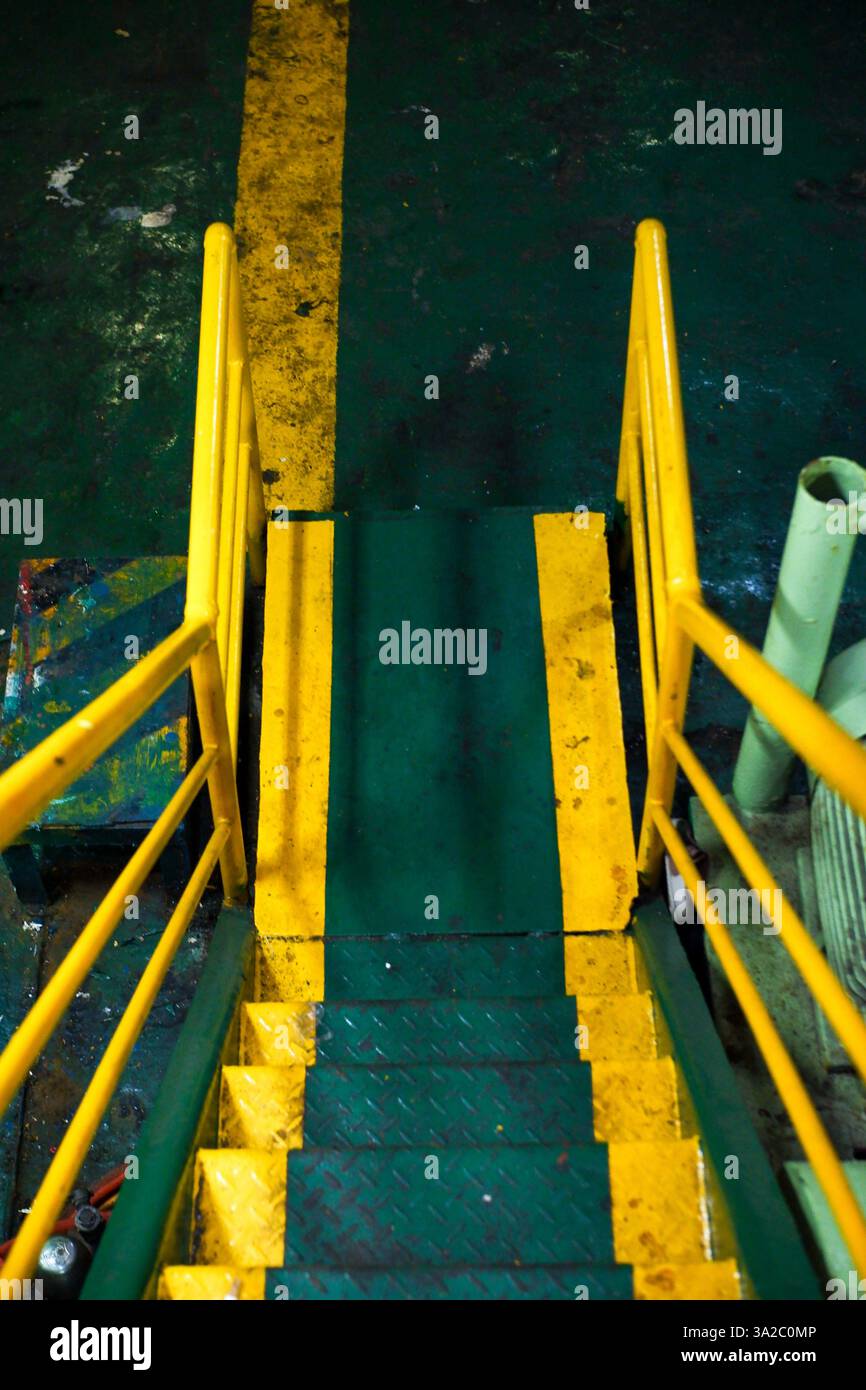 Ship interior staircase hi-res stock photography and images - Alamy