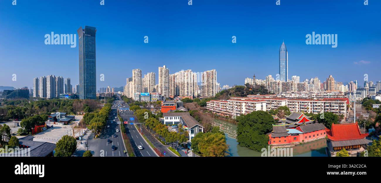 World Trade Center and Confidence Plaza Urban Environment, Wenzhou City ...