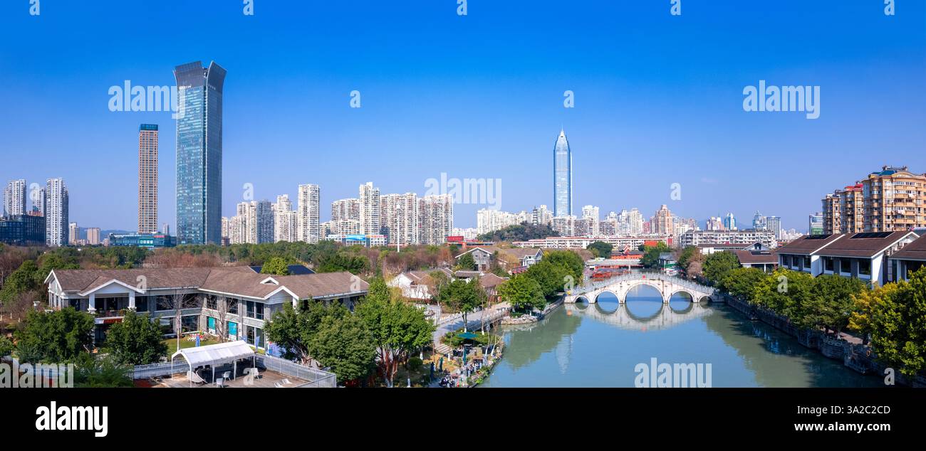 World Trade Center and Confidence Plaza Urban Environment, Wenzhou City ...