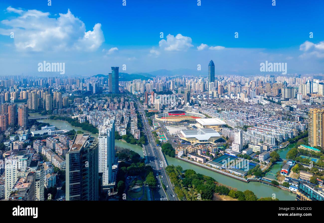 World Trade Center and Confidence Plaza Urban Environment, Wenzhou City ...