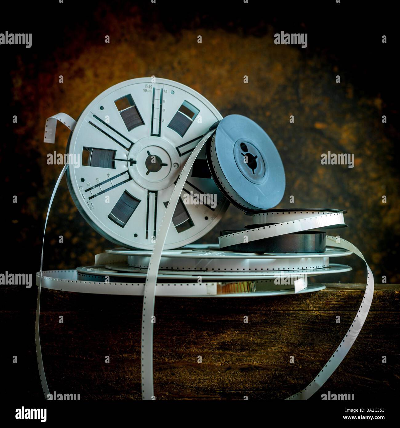 Old film strip reel showcasing vintage cinema history and its ...