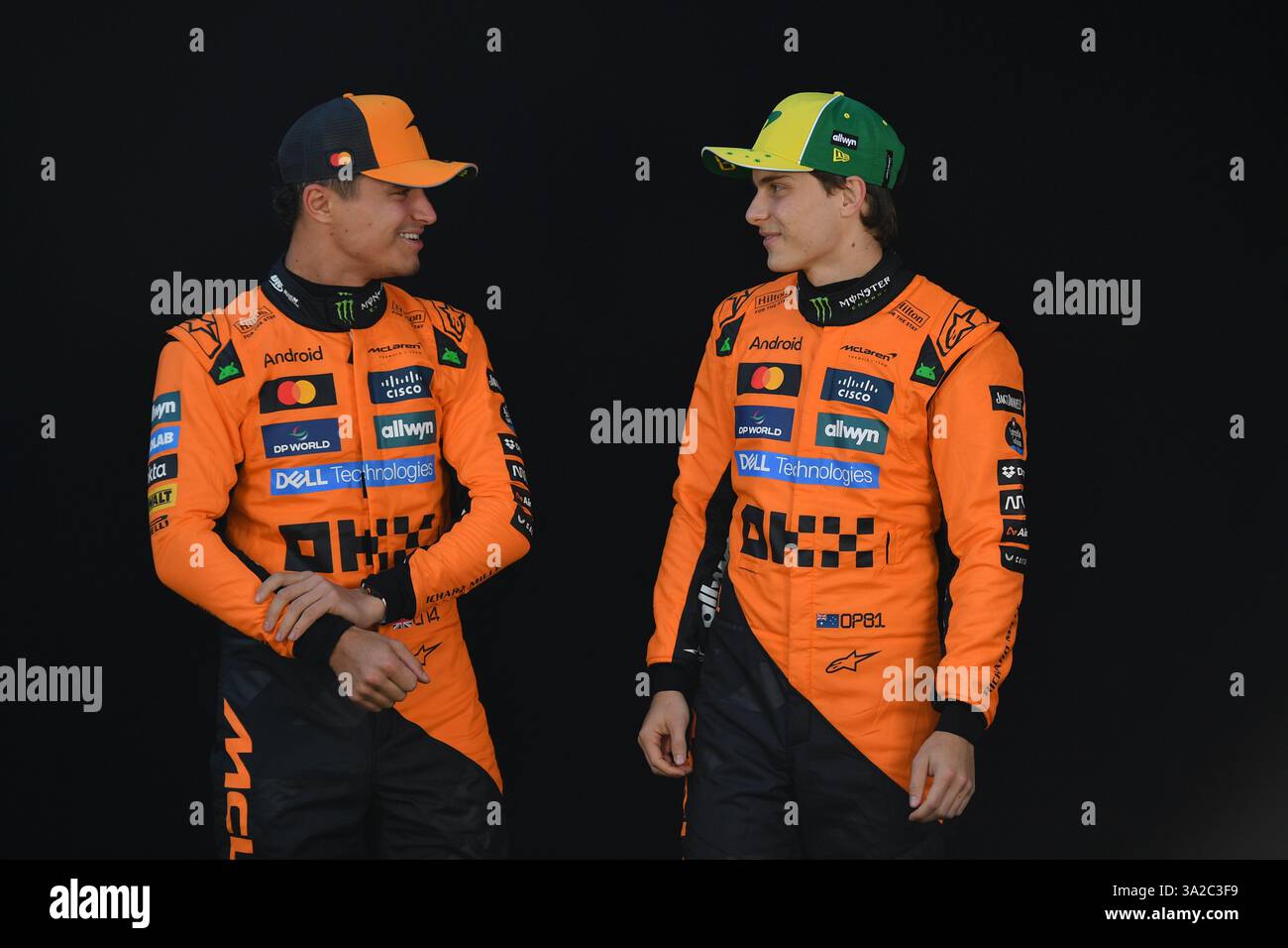 MELBOURNE, AUSTRALIA 13 Mar 2025. Pictured: McLaren Formula 1 drivers ...