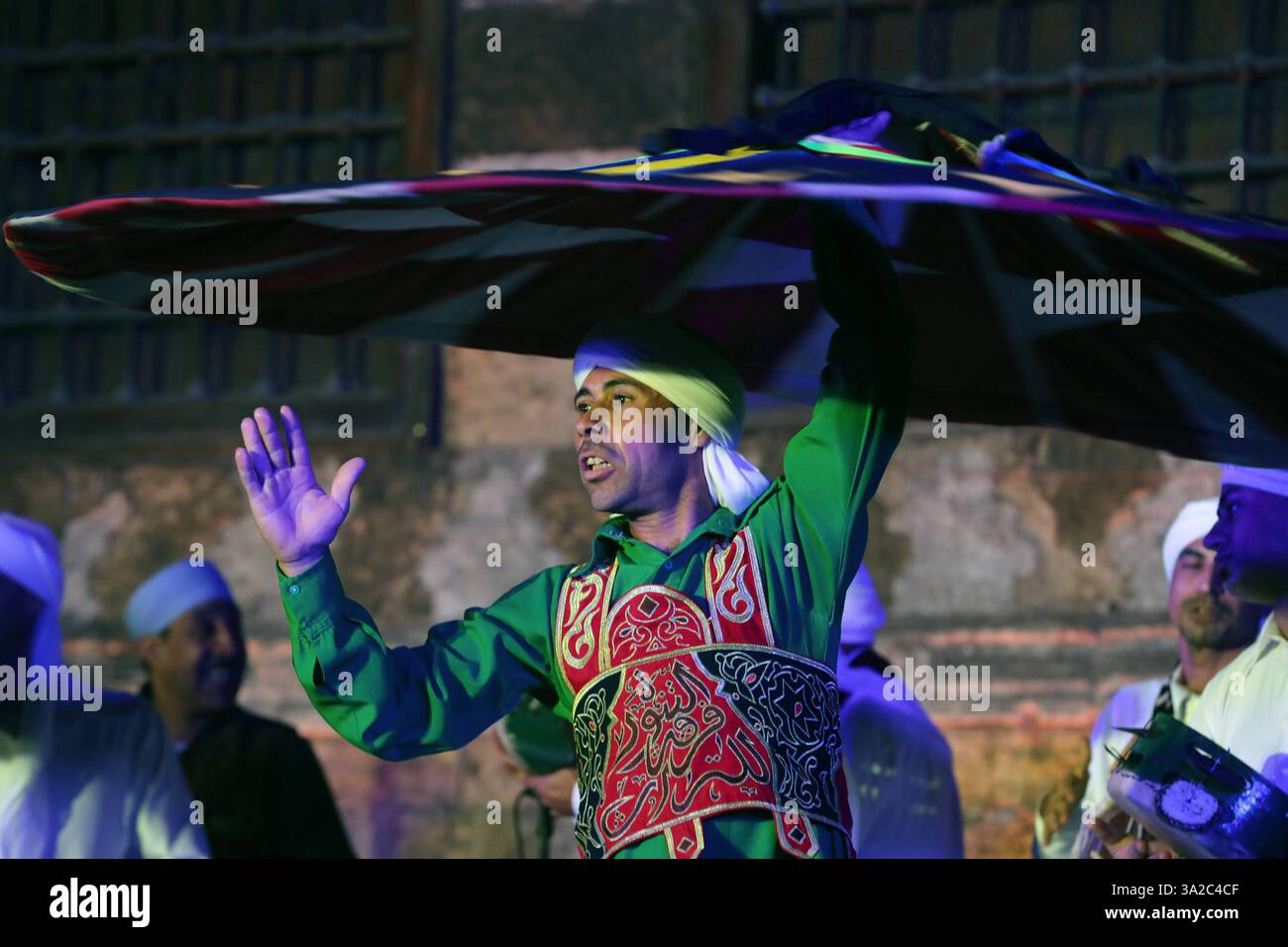 Tanoura Dance Troupe performance in Cairo, Egypt Members of the Tanoura ...