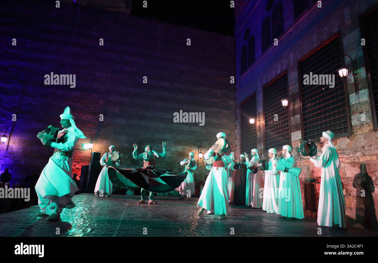 Tanoura Dance Troupe performance in Cairo, Egypt Members of the Tanoura ...