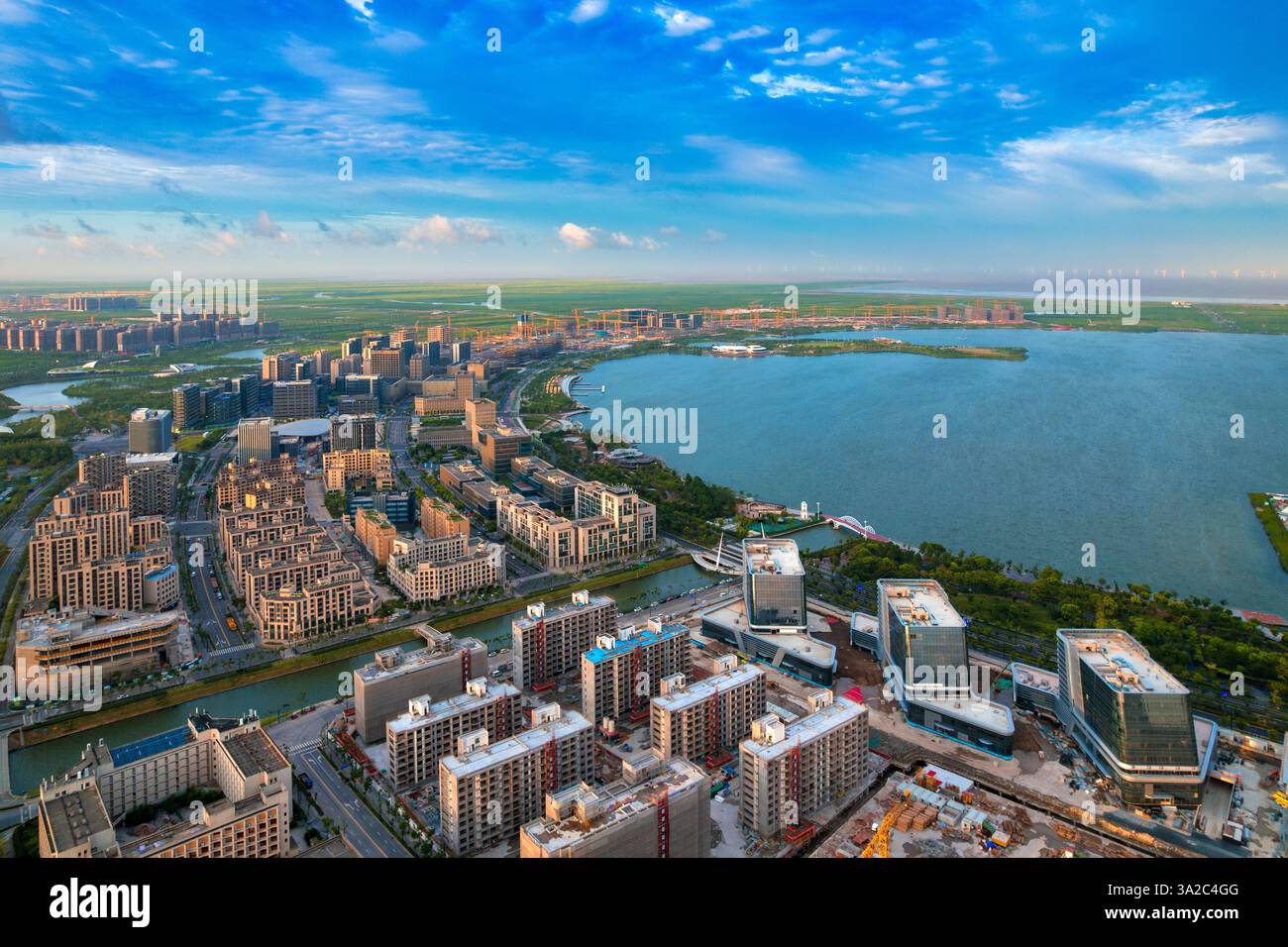 Cityscape of Lingang New Area, Shanghai, China Stock Photo - Alamy