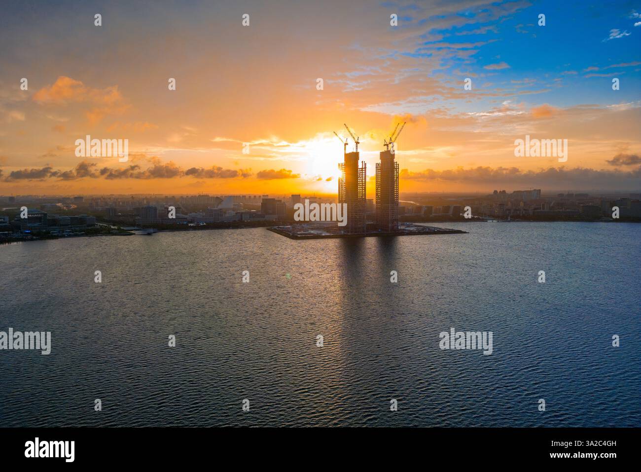 Cityscape of Lingang New Area, Shanghai, China Stock Photo - Alamy