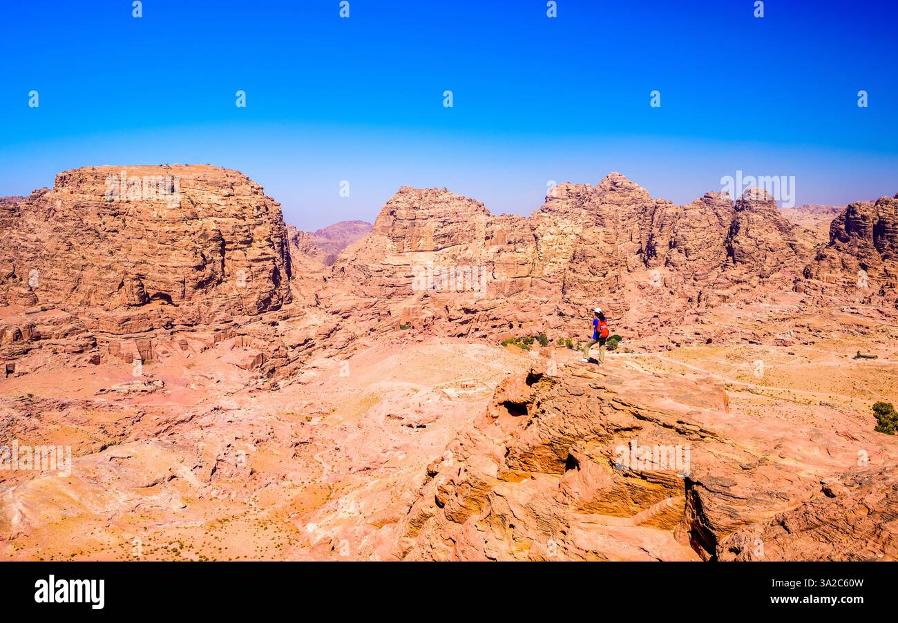 Scenic View of Petra - the Rose City Stock Photo - Alamy