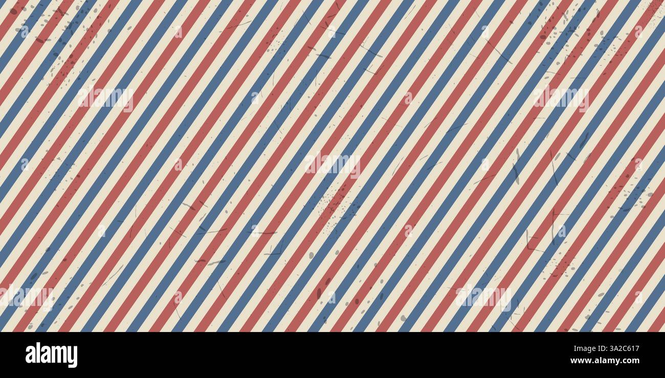 Vintage barber background with red and blue stripes - vector ...