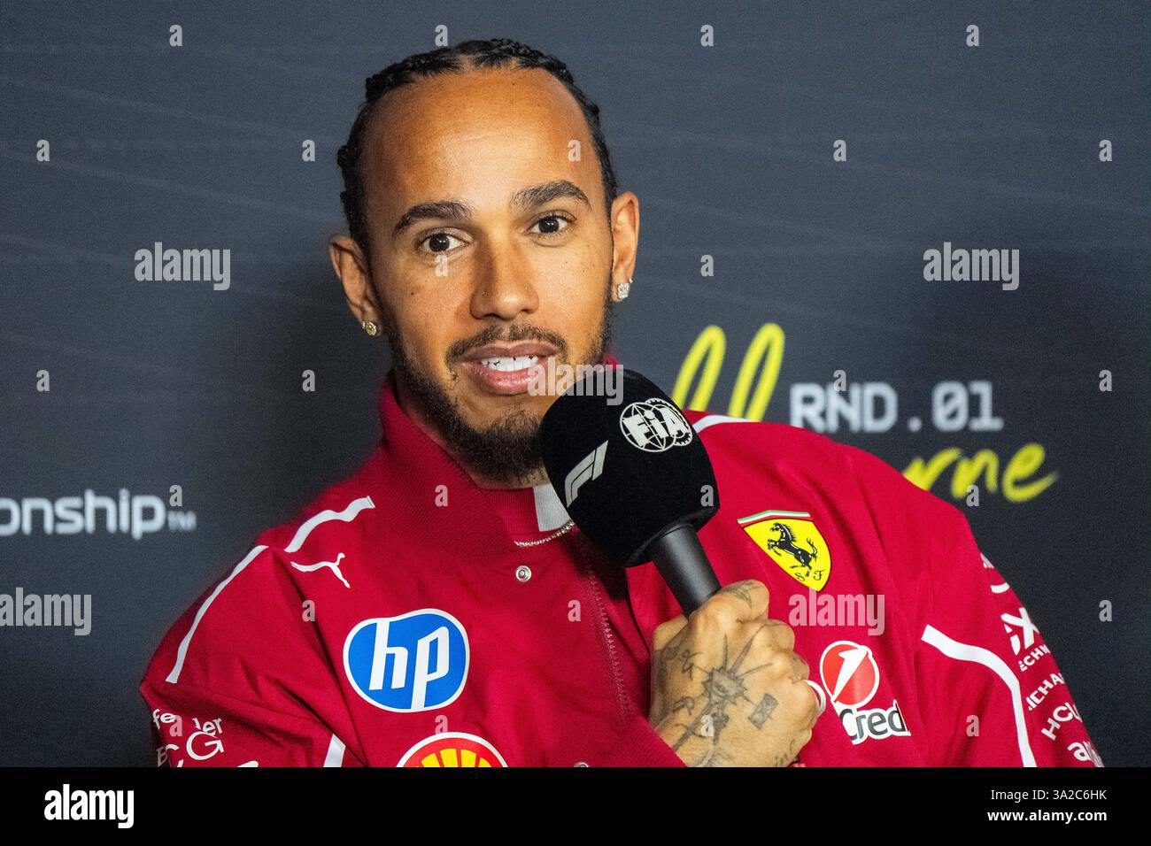 LEWIS HAMILTON (GBR) of Scuderia Ferrari #44 during the FORMULA 1 LOUIS ...