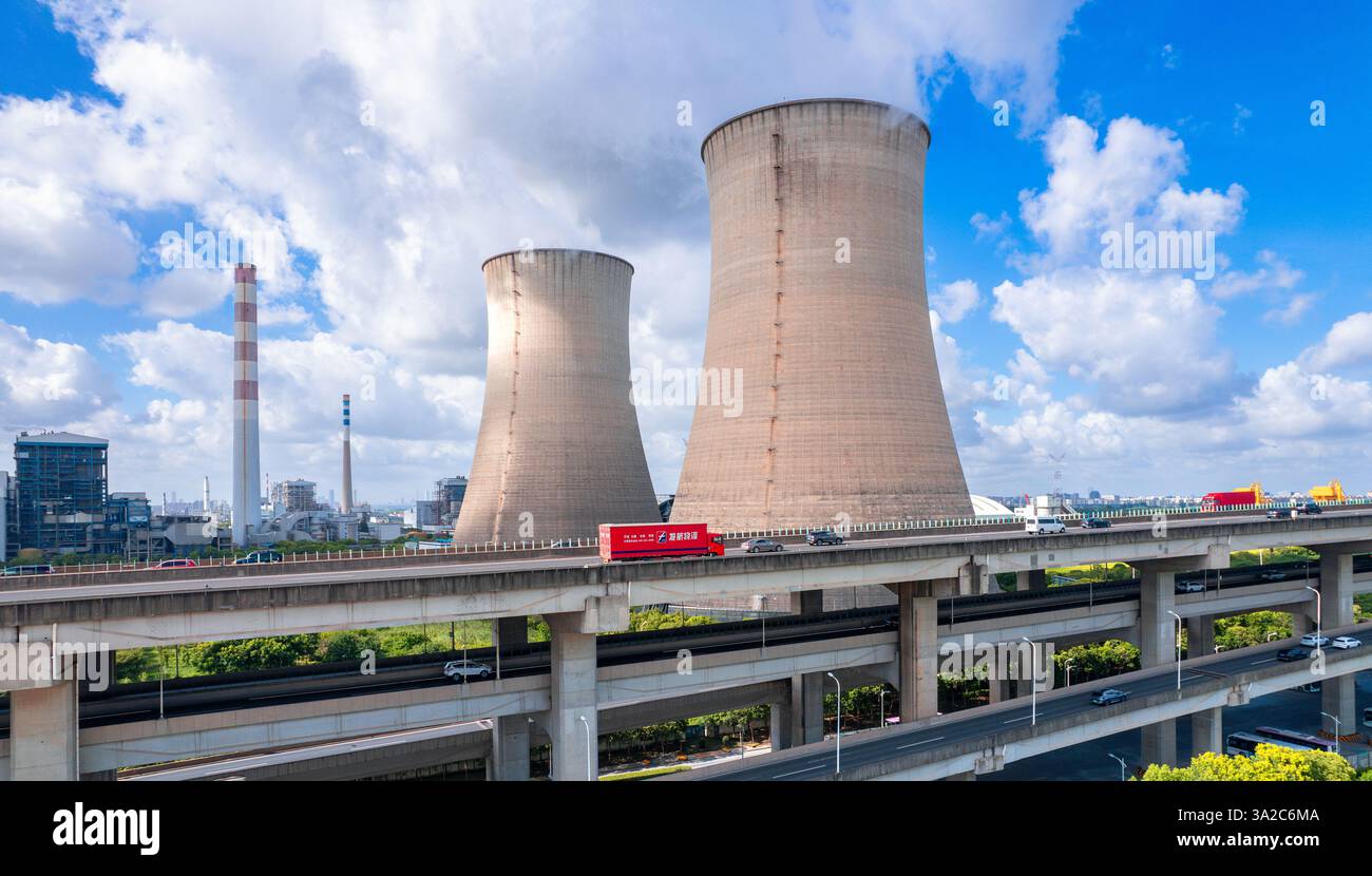 Minpu Bridge Industrial Environment, Minhang District, Shanghai, China ...