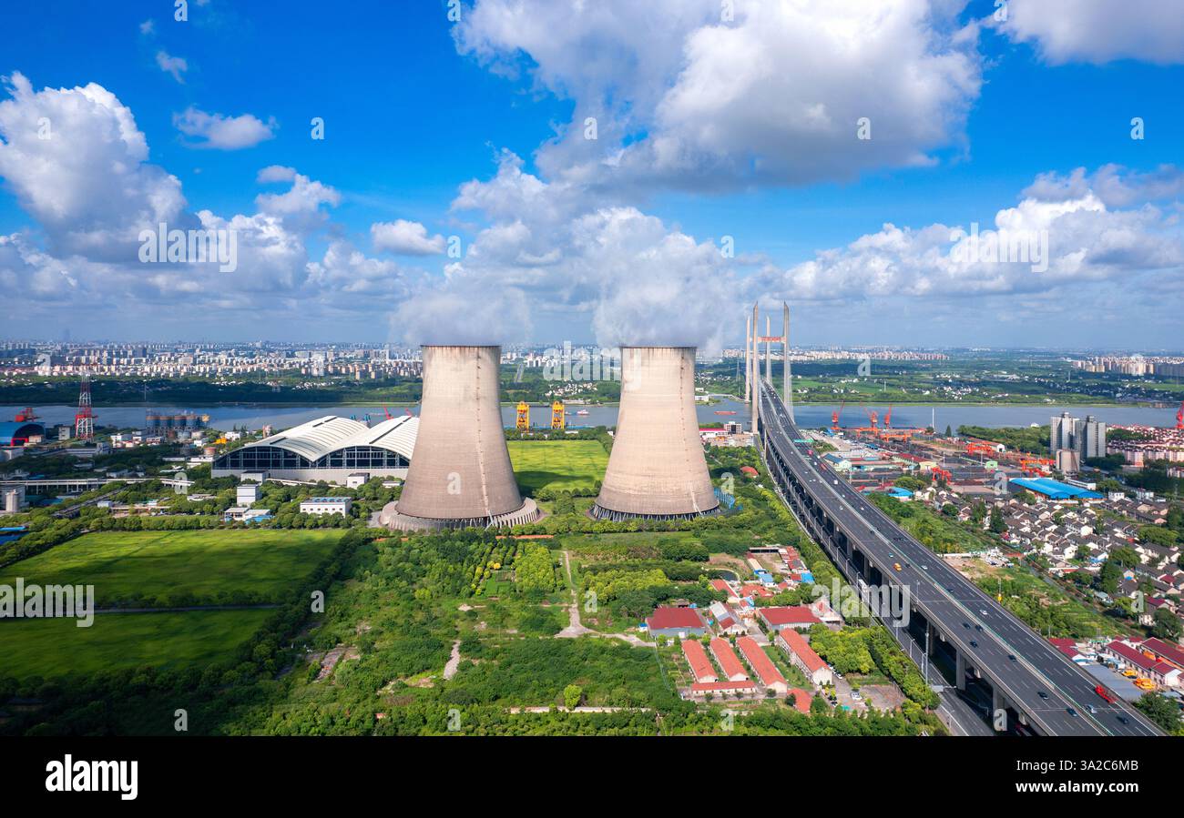 Minpu Bridge Industrial Environment, Minhang District, Shanghai, China ...