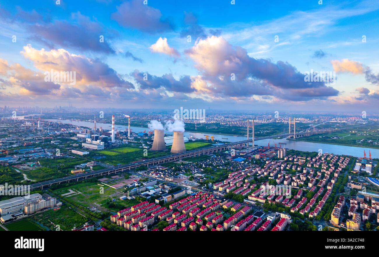 Minpu Bridge Industrial Environment, Minhang District, Shanghai, China ...