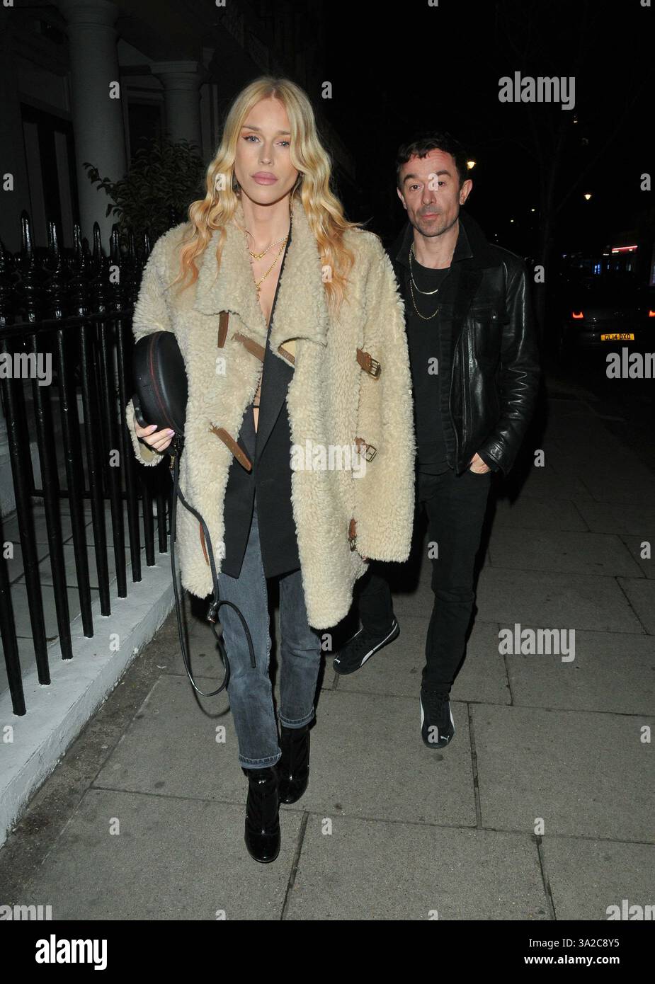 London, UK. 12th Mar, 2025. Lady Mary Charteris and Robbie Furze at the ...