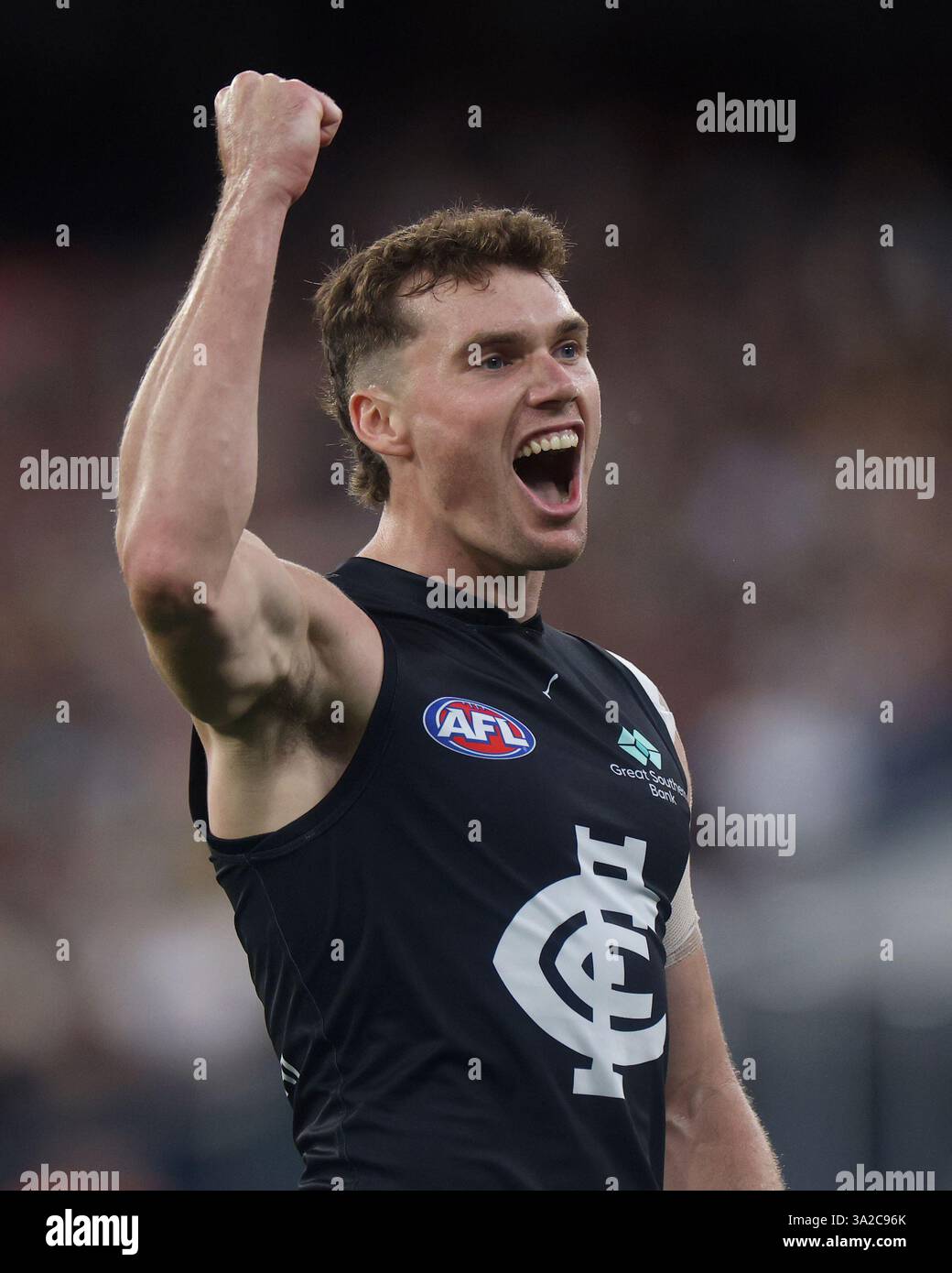 Melbourne, Australia. 13th Mar, 2025. Blake Acres of the Blues ...