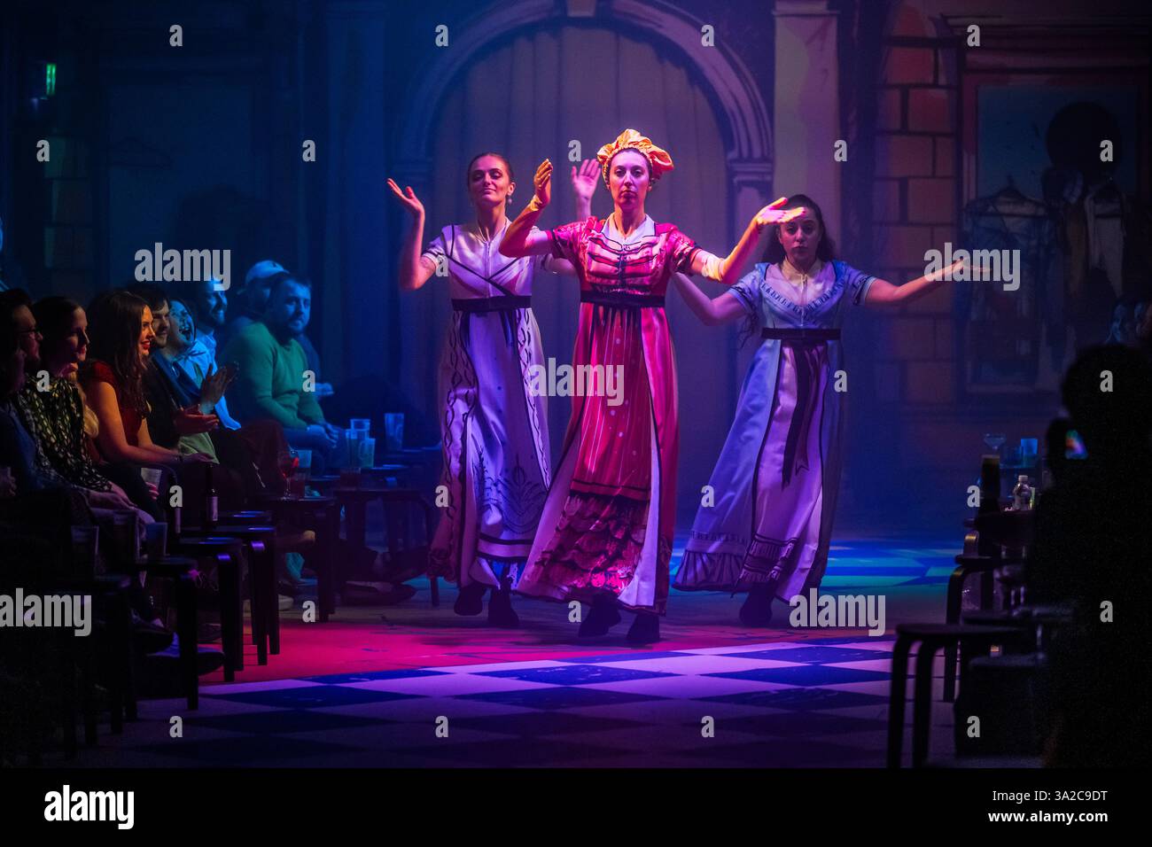 London, UK. 12th Mar, 2025. Plied & Prejudice in The Vaults in London ...