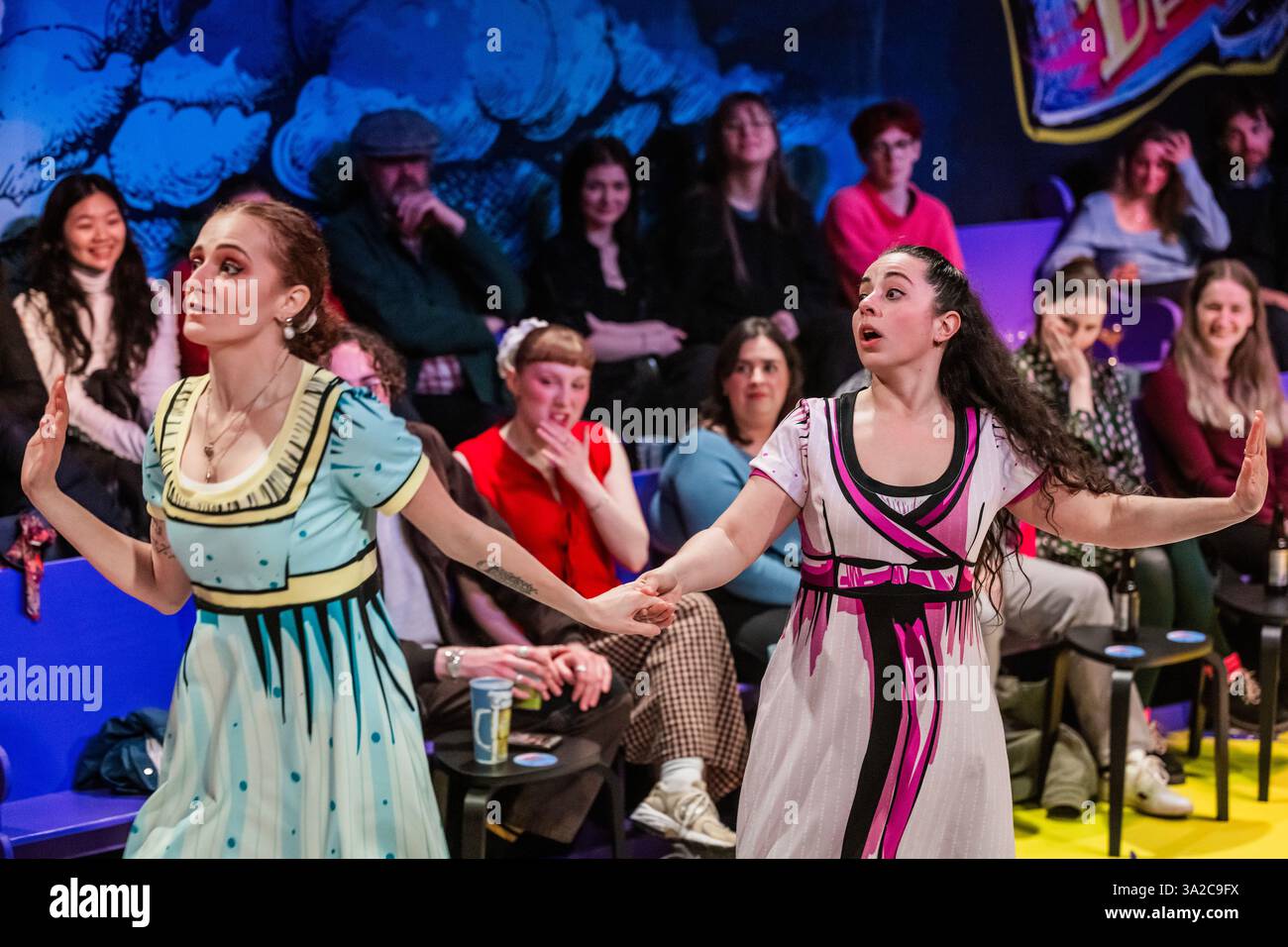 London, UK. 12th Mar, 2025. Plied & Prejudice in The Vaults in London ...