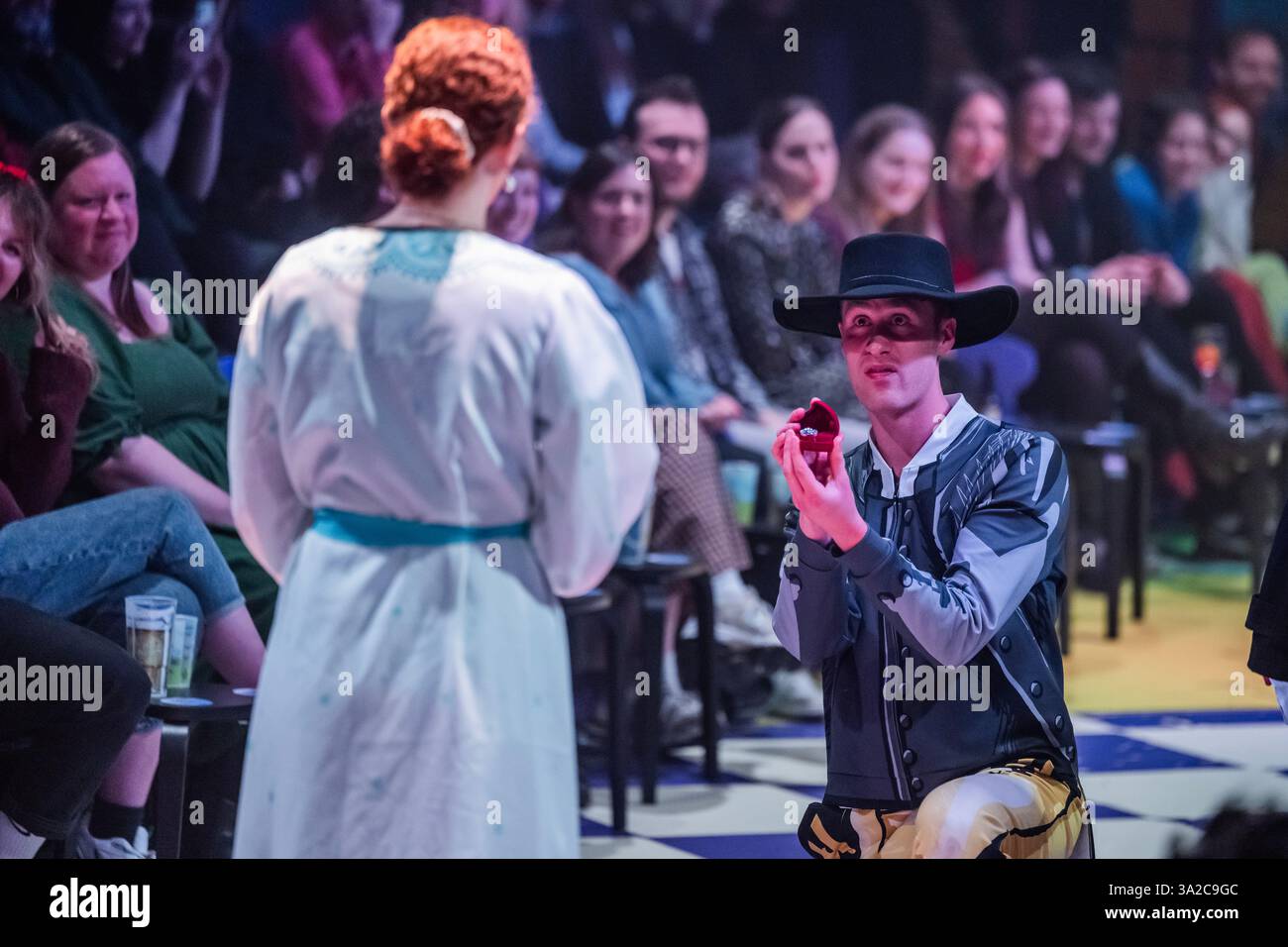 London, UK. 12 Mar 2025. Plied & Prejudice in The Vaults in London ...