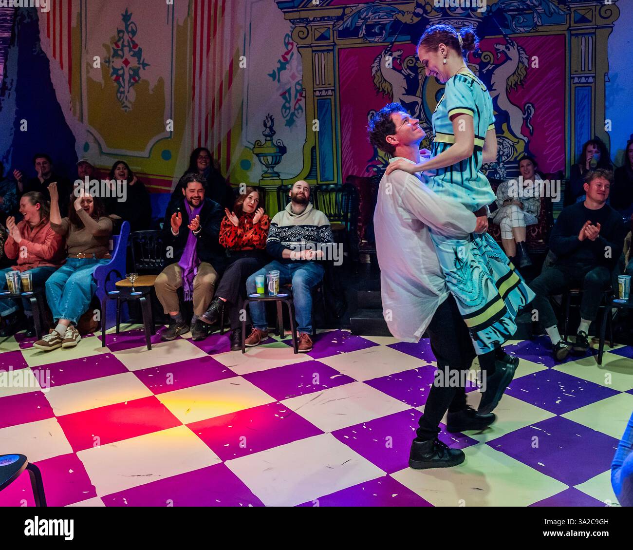 London, UK. 12th Mar, 2025. Plied & Prejudice in The Vaults in London ...